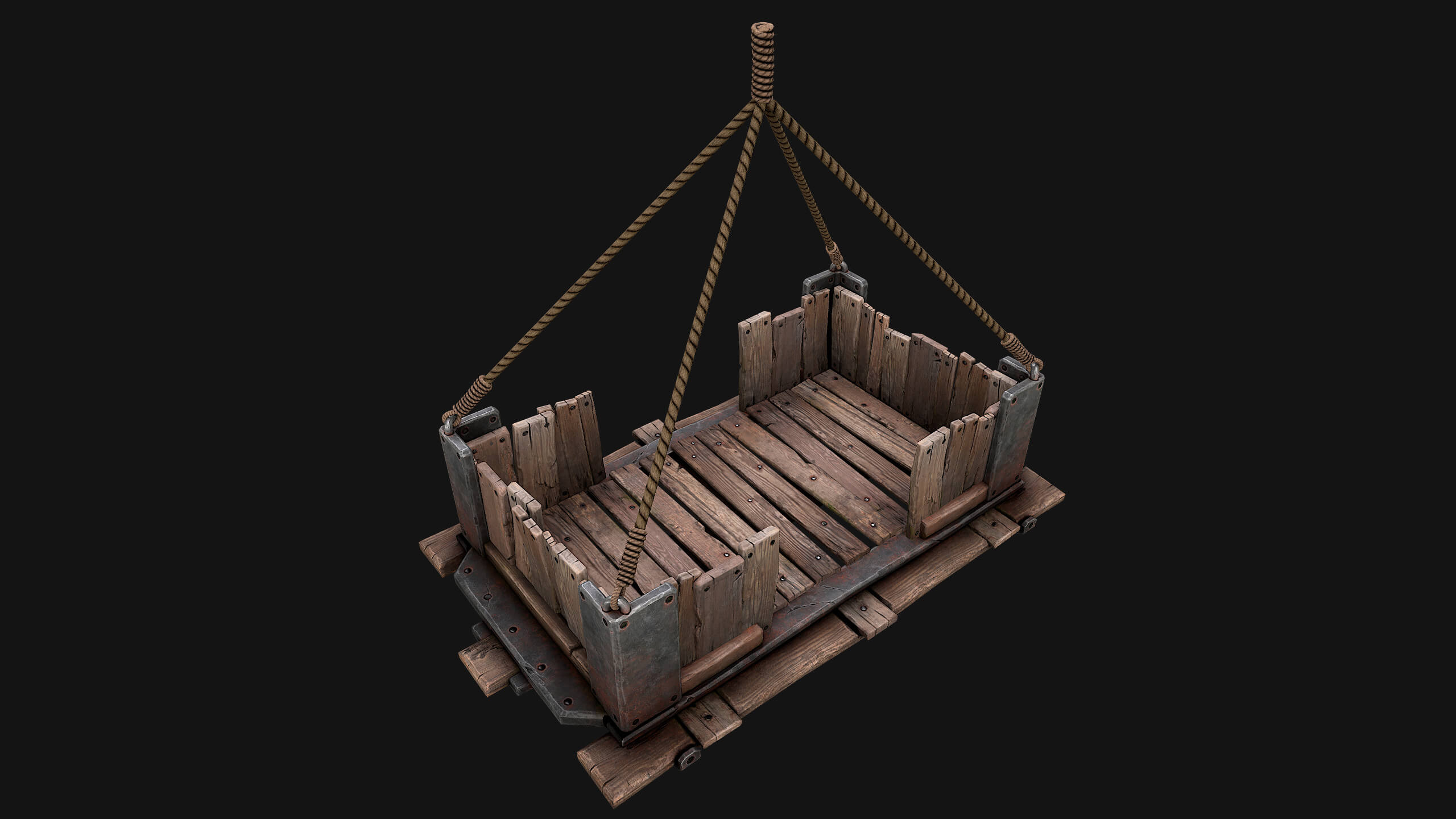 Medieval Lift Elevator - 3D Model by Dereza