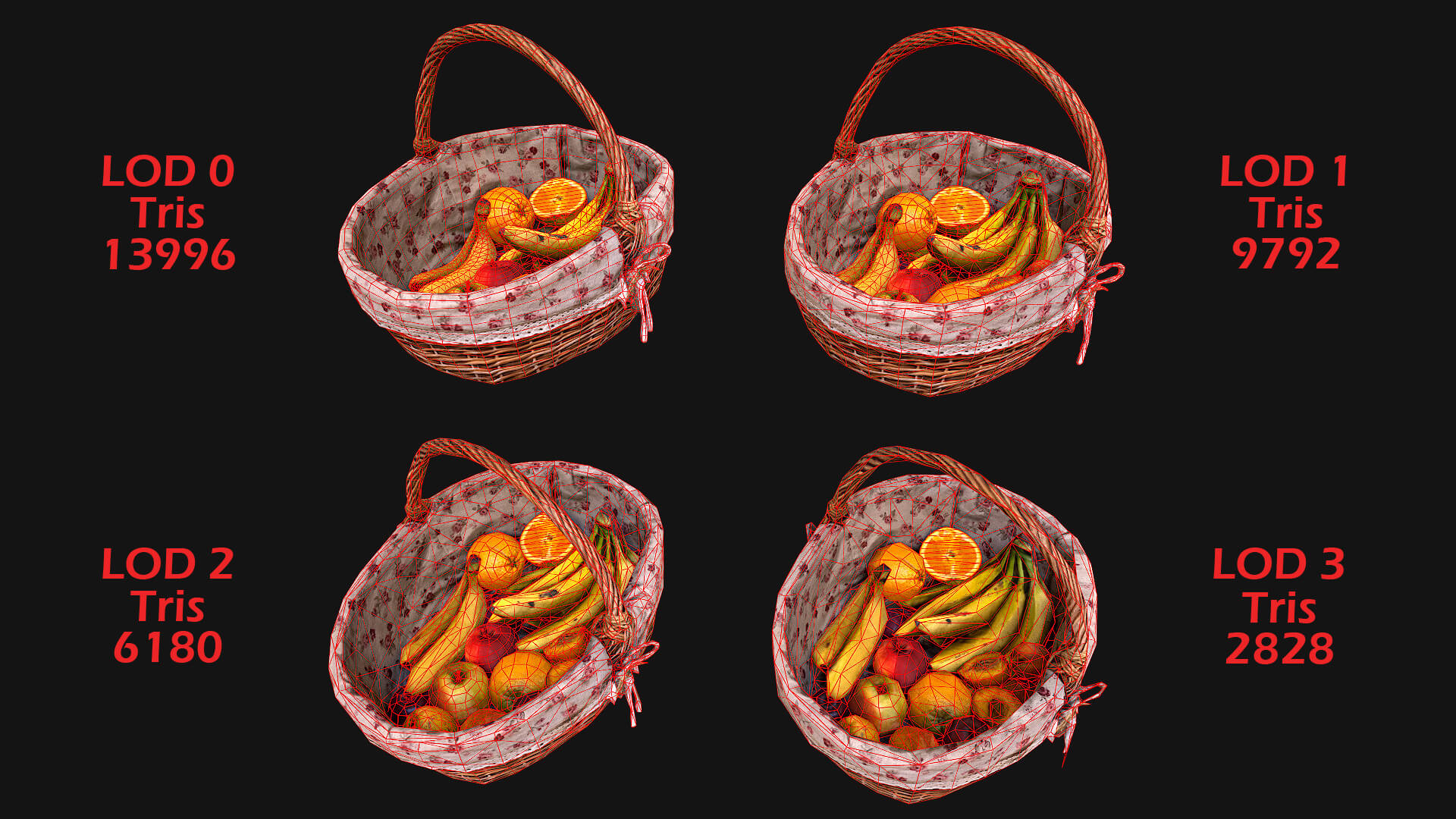 Medieval Market Fruit and Vegetable Stalls - 3D Model by Dereza