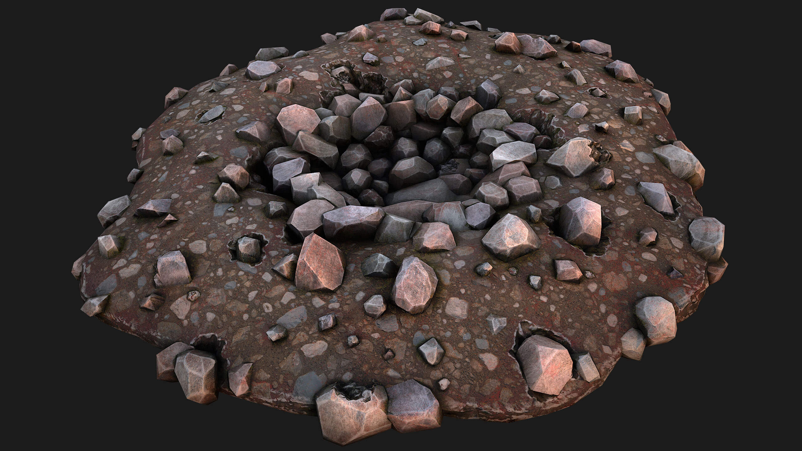 Medieval Mine Industrial Environment Pack Ore Minerals Cryst - 3D Model ...