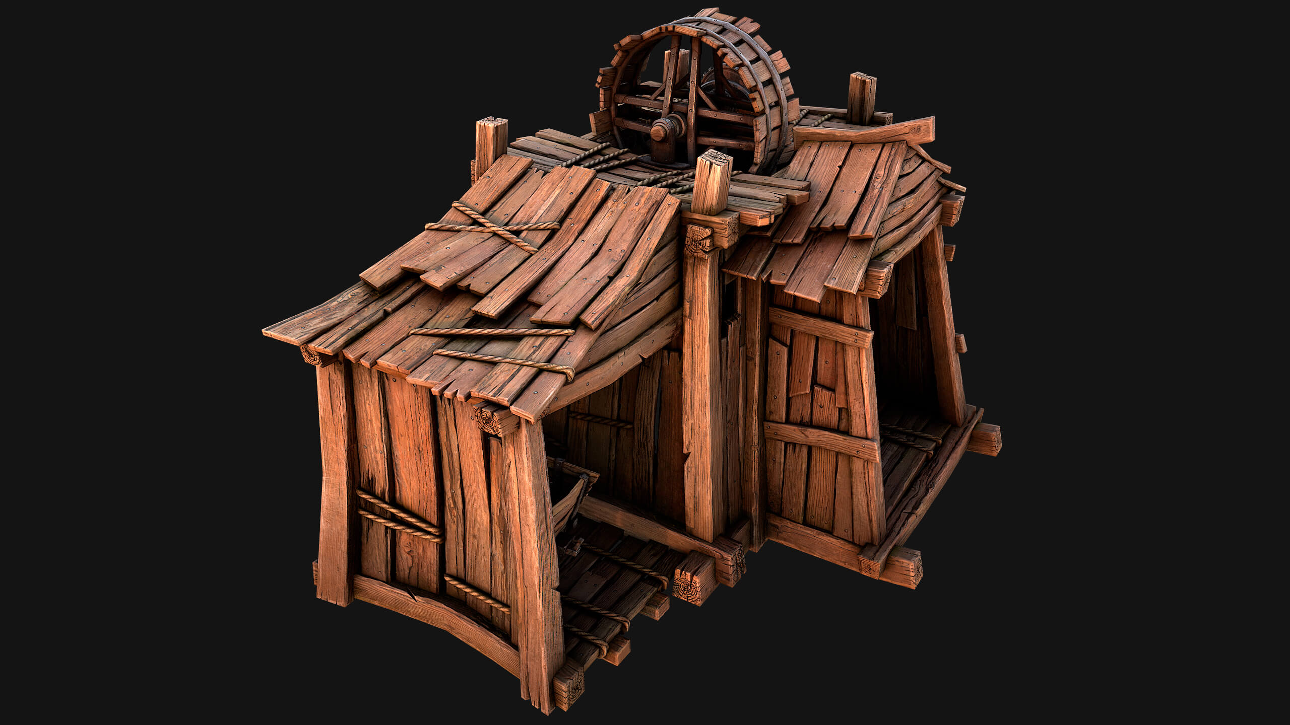 Medieval Mine Quarry Industrial Pack - 3D Model by Dereza