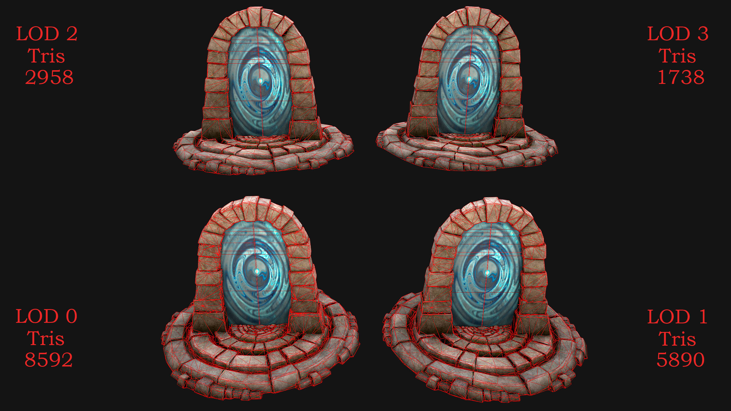 Medieval Portal Teleport Video Animation for Unreal and Unit - 3D Model ...