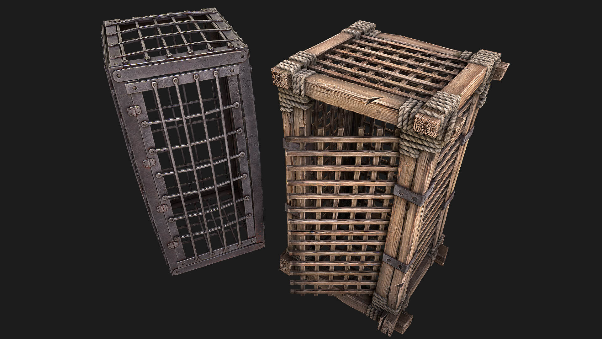 Medieval Prison Cells - 3D Model by Dereza