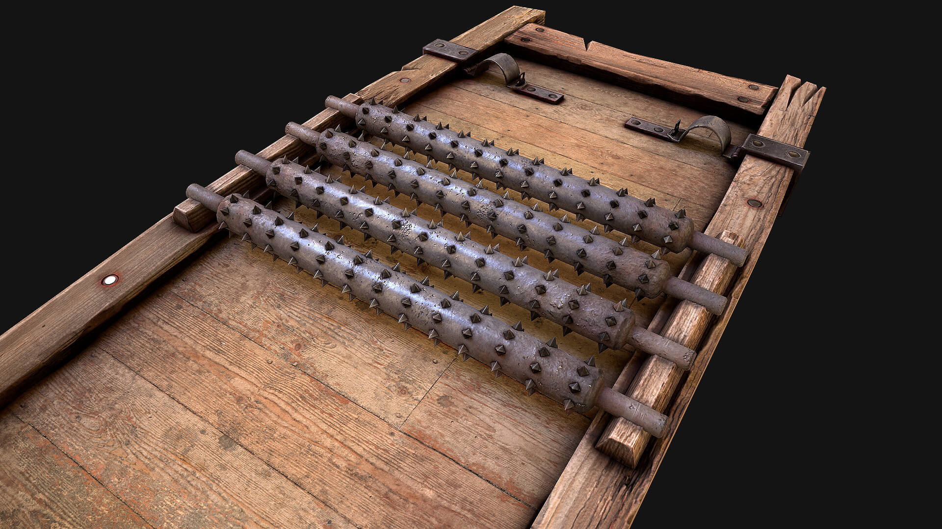 Medieval Rack Torture - 3D Model by Dereza