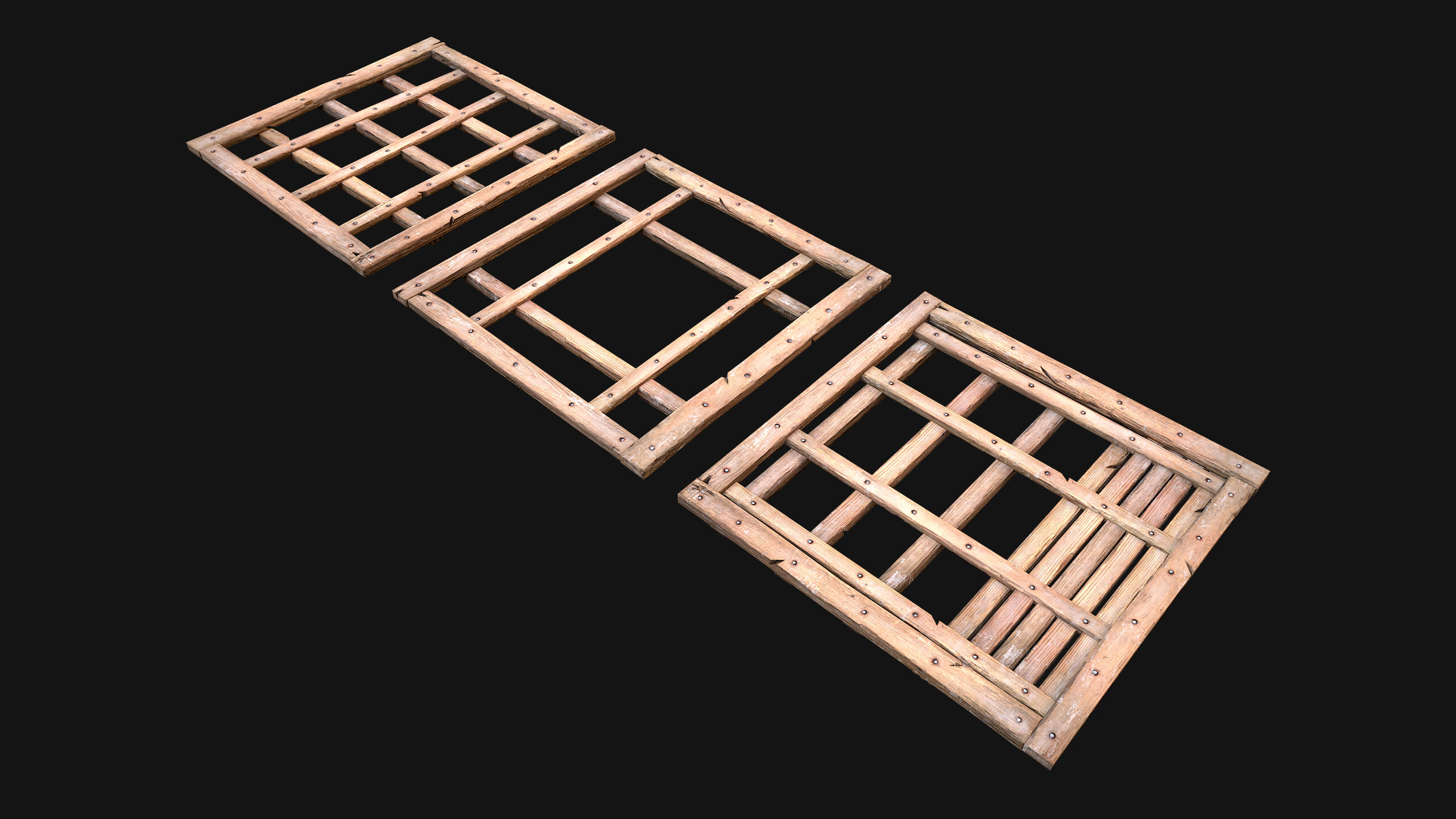 Medieval Tile Roof Modular - 3D Model by Dereza