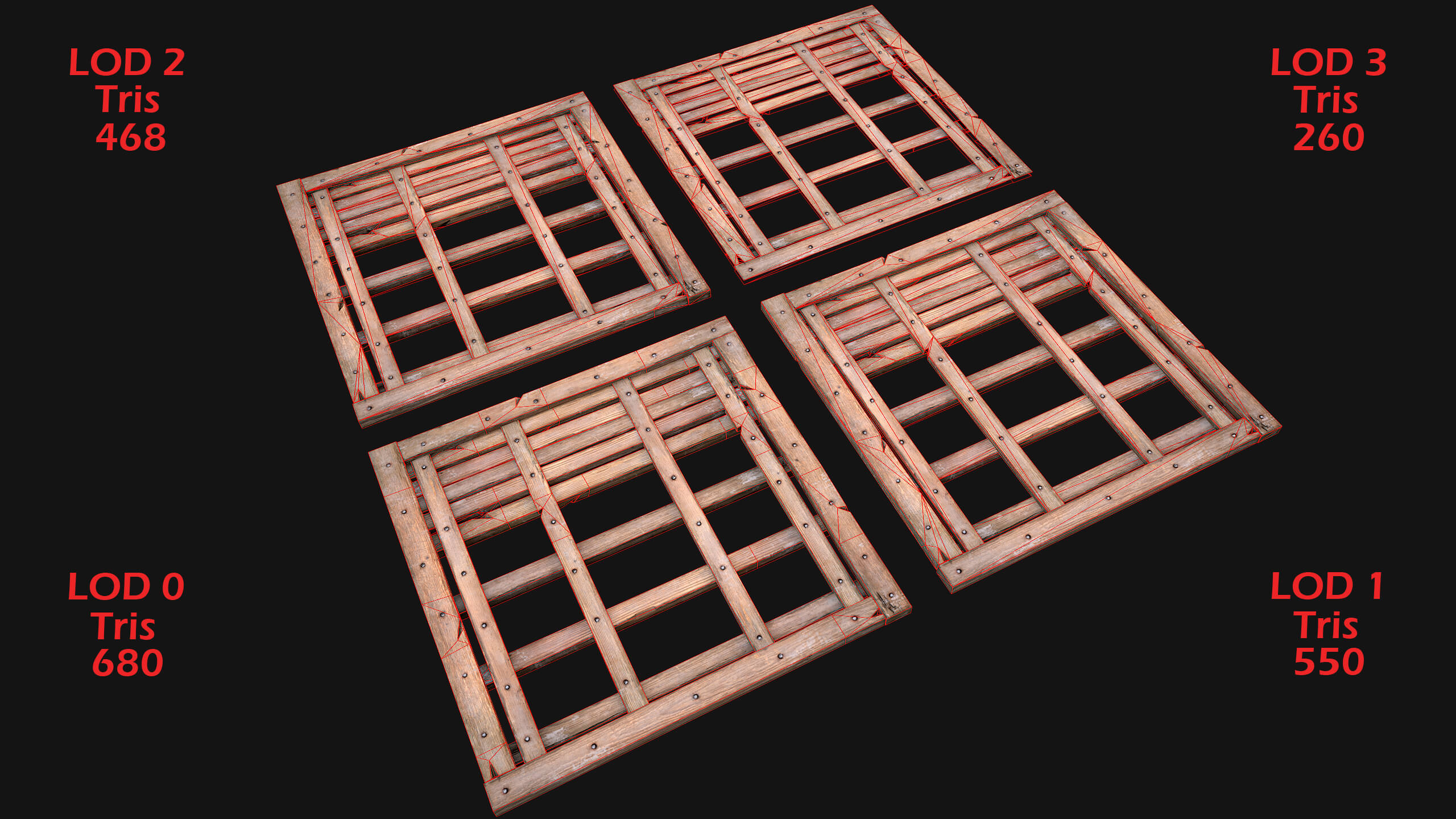 Medieval Tile Roof Modular - 3D Model by Dereza