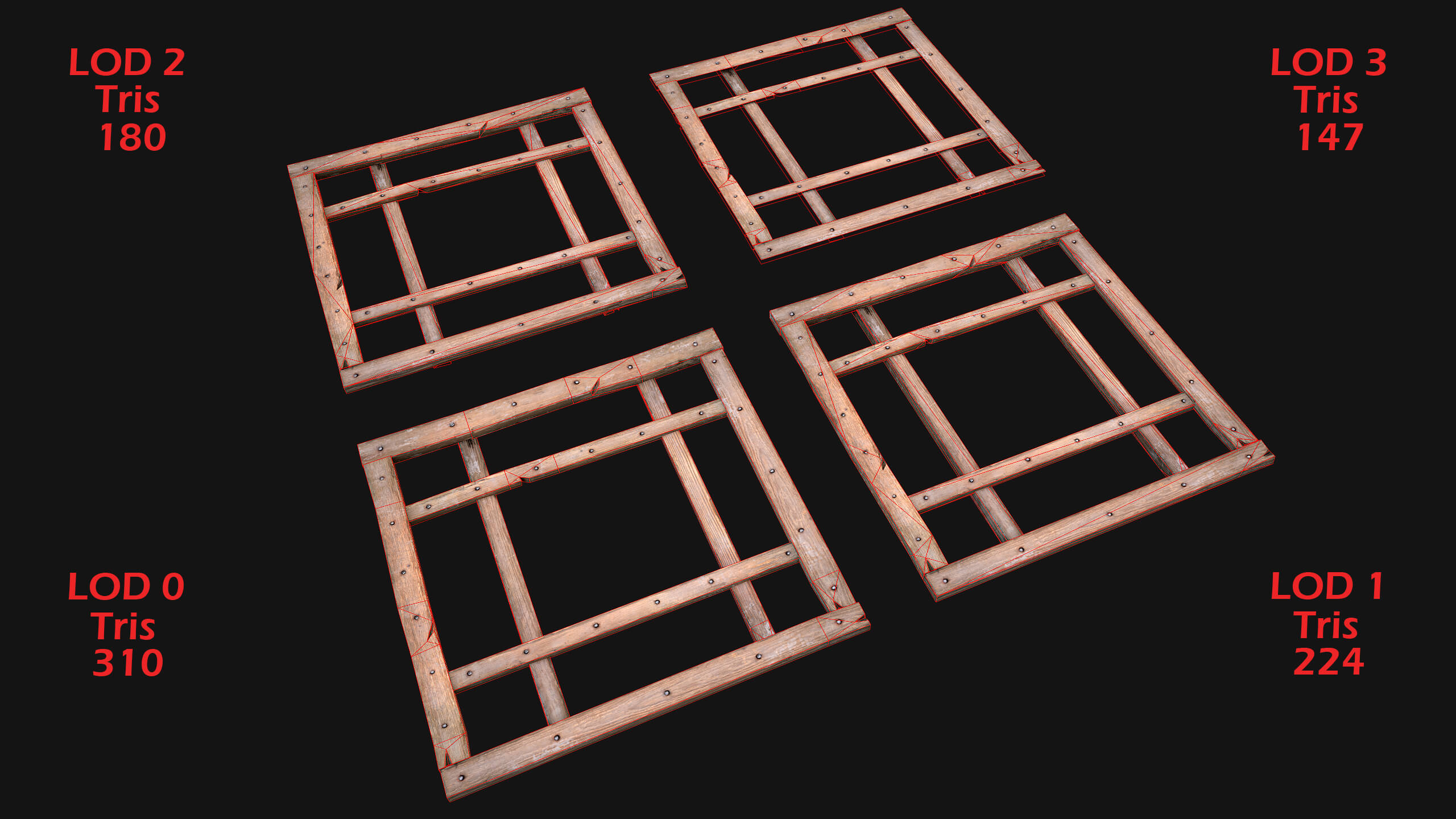 Medieval Tile Roof Modular - 3D Model by Dereza