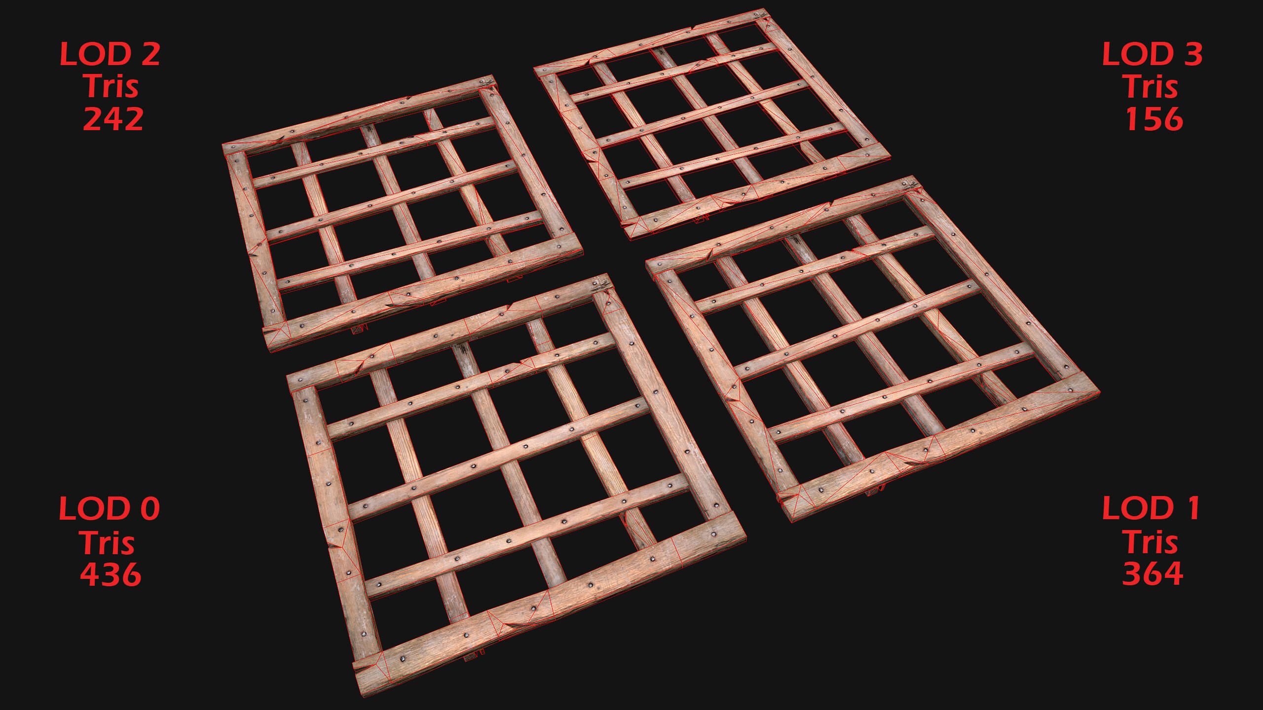Medieval Tile Roof Modular - 3D Model by Dereza