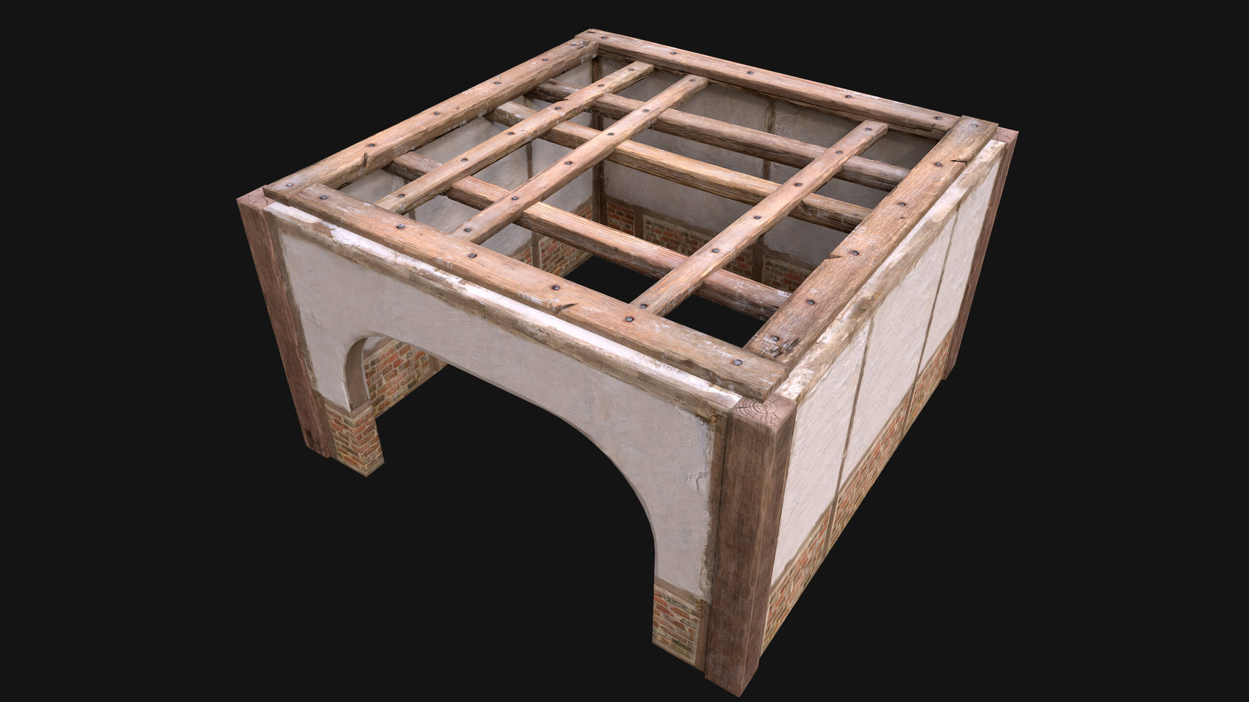 Wooden Roof Floor Medieval Pack - 3D Model by Dereza