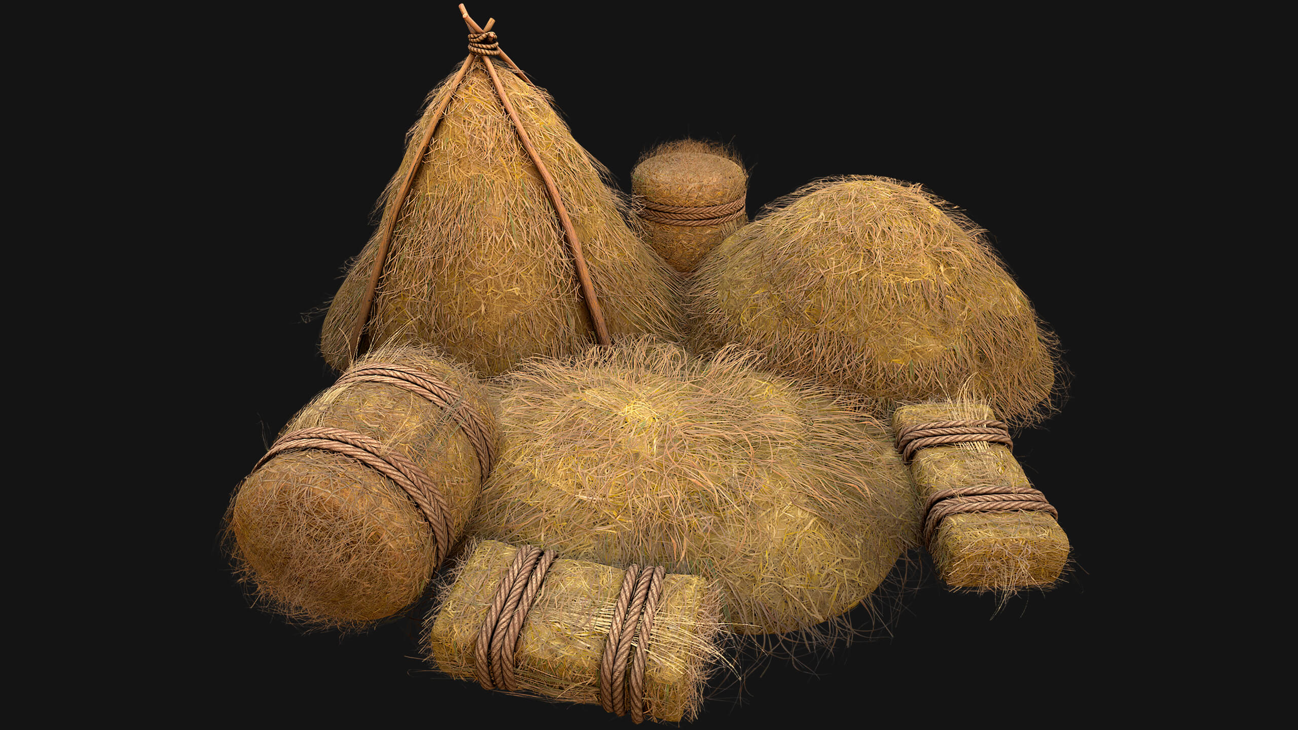 Medieval Stable Farm House - 3D Model by Dereza