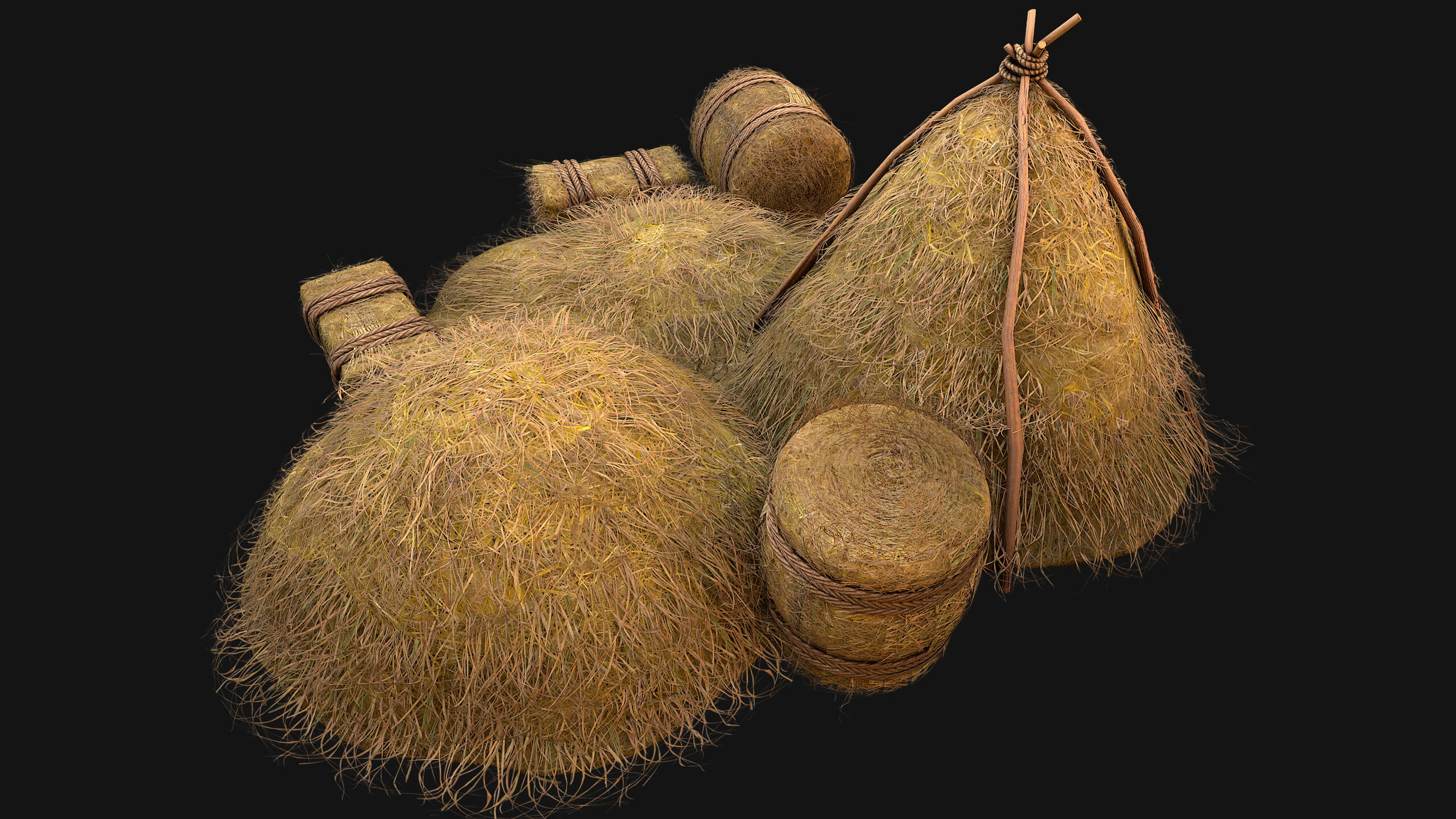 Medieval Stable Farm House - 3D Model by Dereza