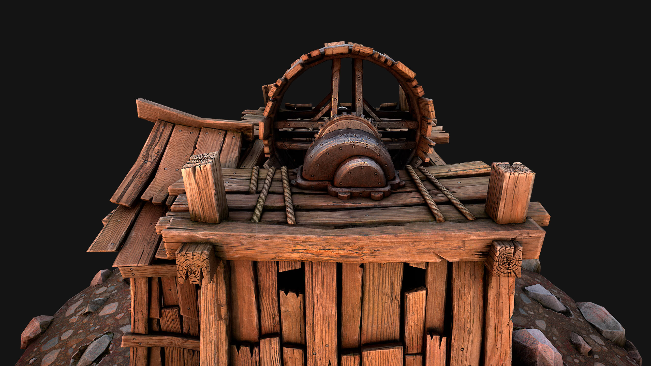 Medieval Stone Ore Mine - 3D Model by Dereza