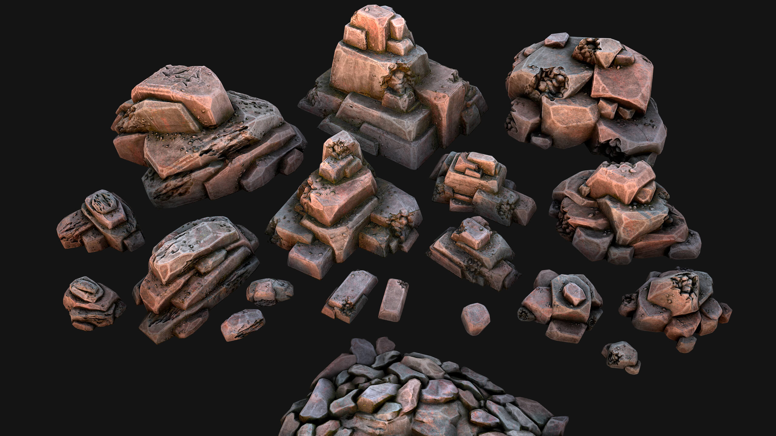 Medieval Stone Ore Mine - 3D Model by Dereza