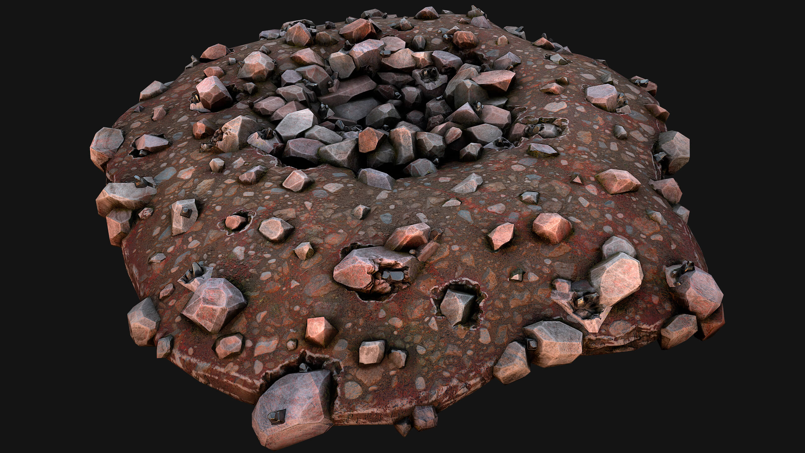 Medieval Tin Ore Mine - 3D Model by Dereza