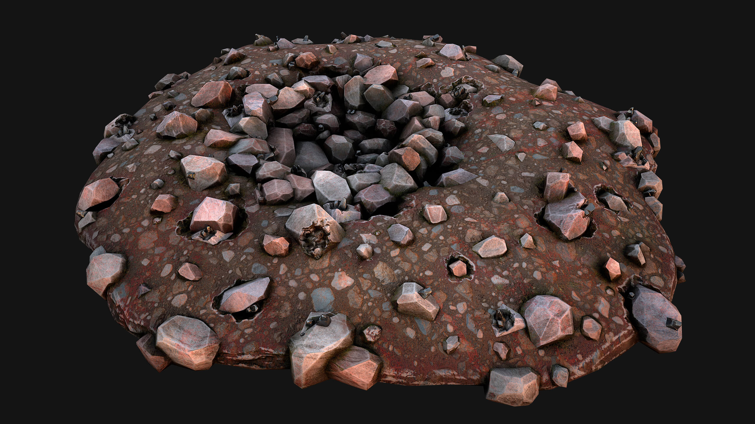 Medieval Tin Ore Mine - 3D Model by Dereza