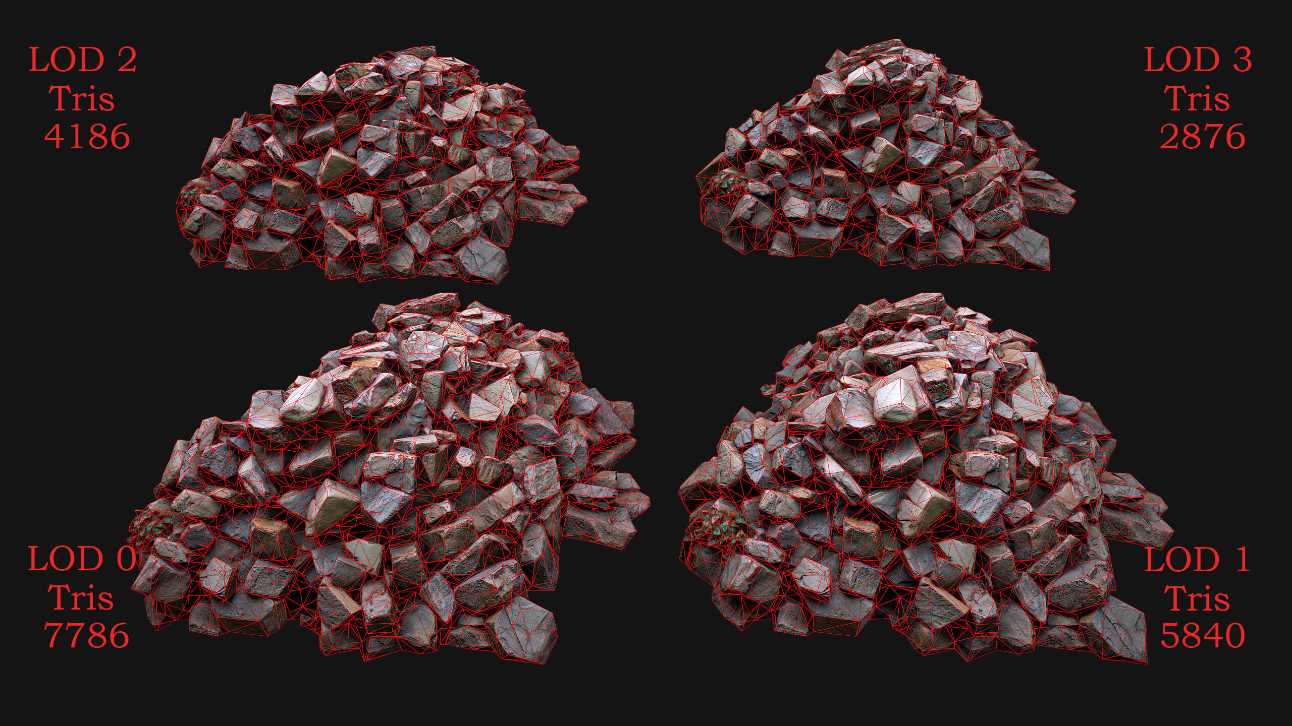 Medieval Wooden Mine and Excavator Ore - 3D Model by Dereza