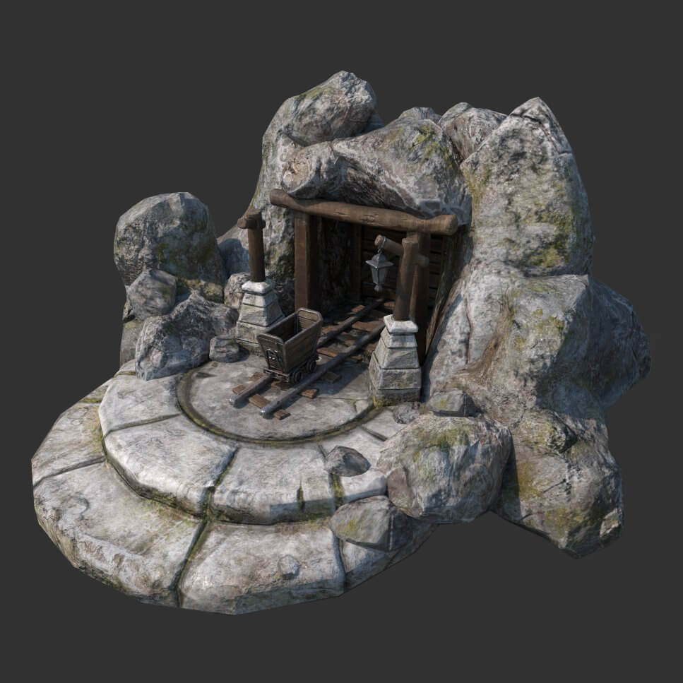 Mine - 3D Model by Dereza