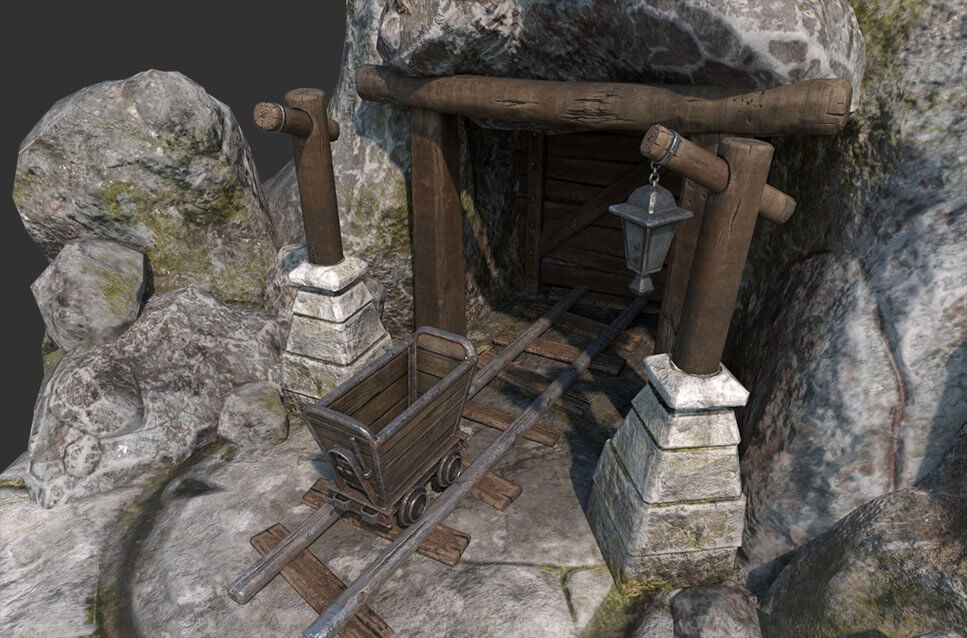 Mine - 3D Model by Dereza