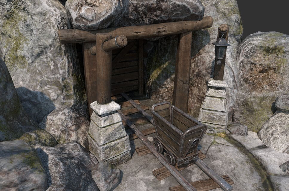 Mine - 3D Model by Dereza