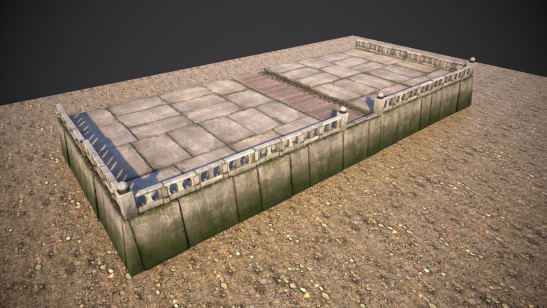 Modular Embankment - 3D Model by Dereza