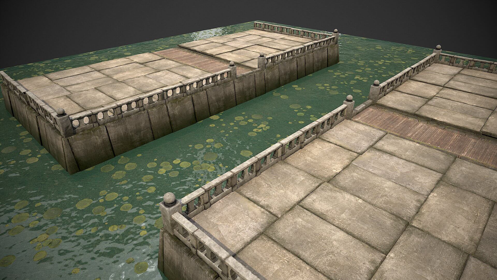 Modular Embankment - 3D Model by Dereza