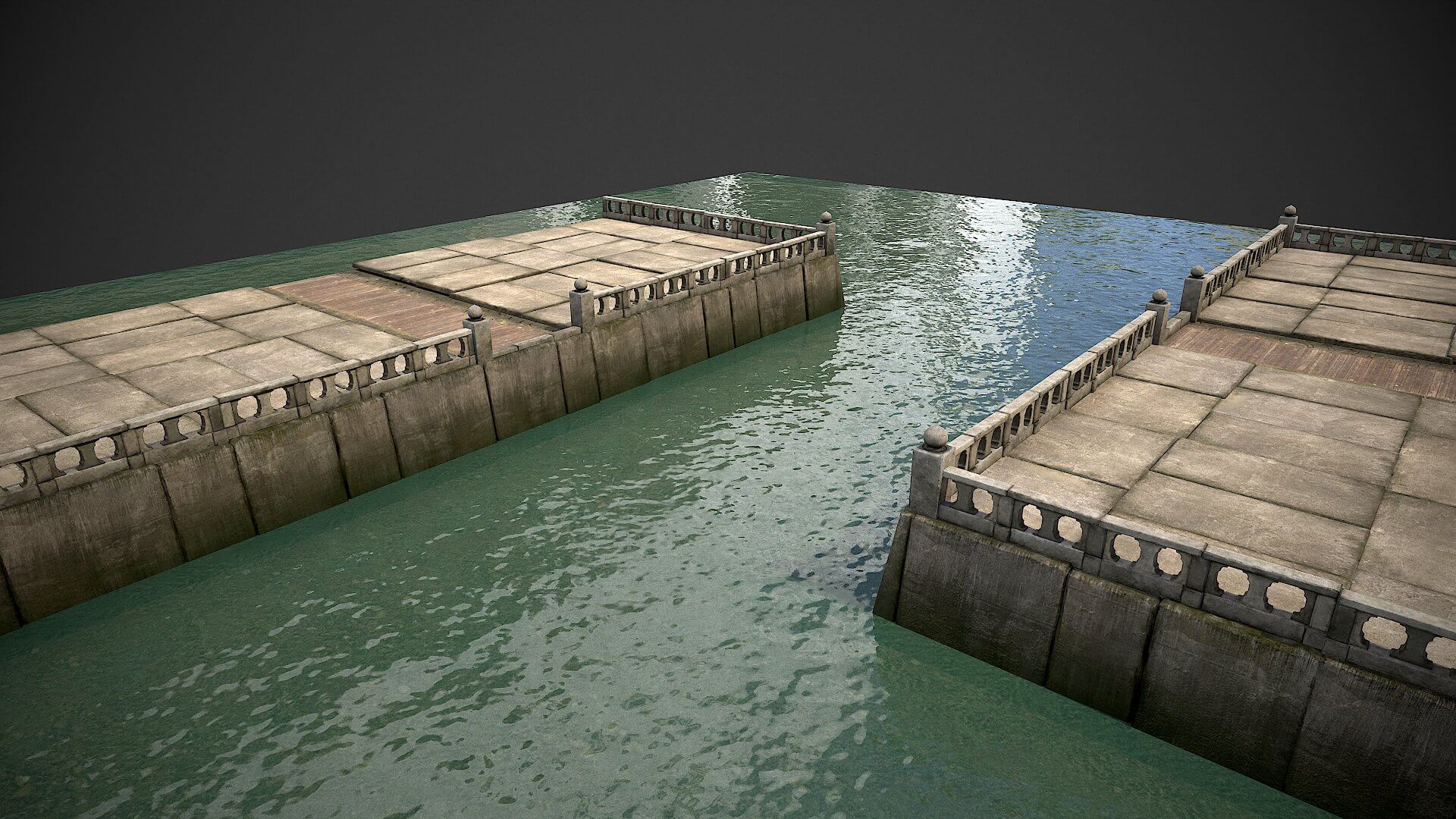Modular Embankment - 3D Model by Dereza