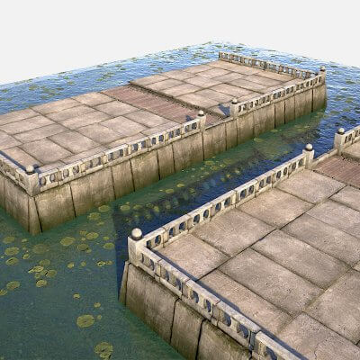 Modular Embankment - 3D Model by Dereza