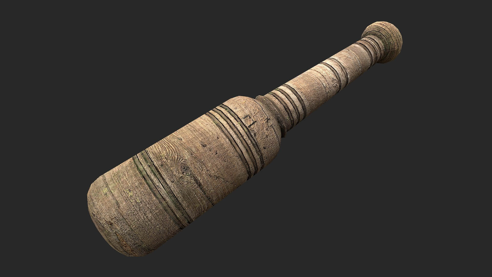 Mortar and Pestle Medieval Set - 3D Model by Dereza