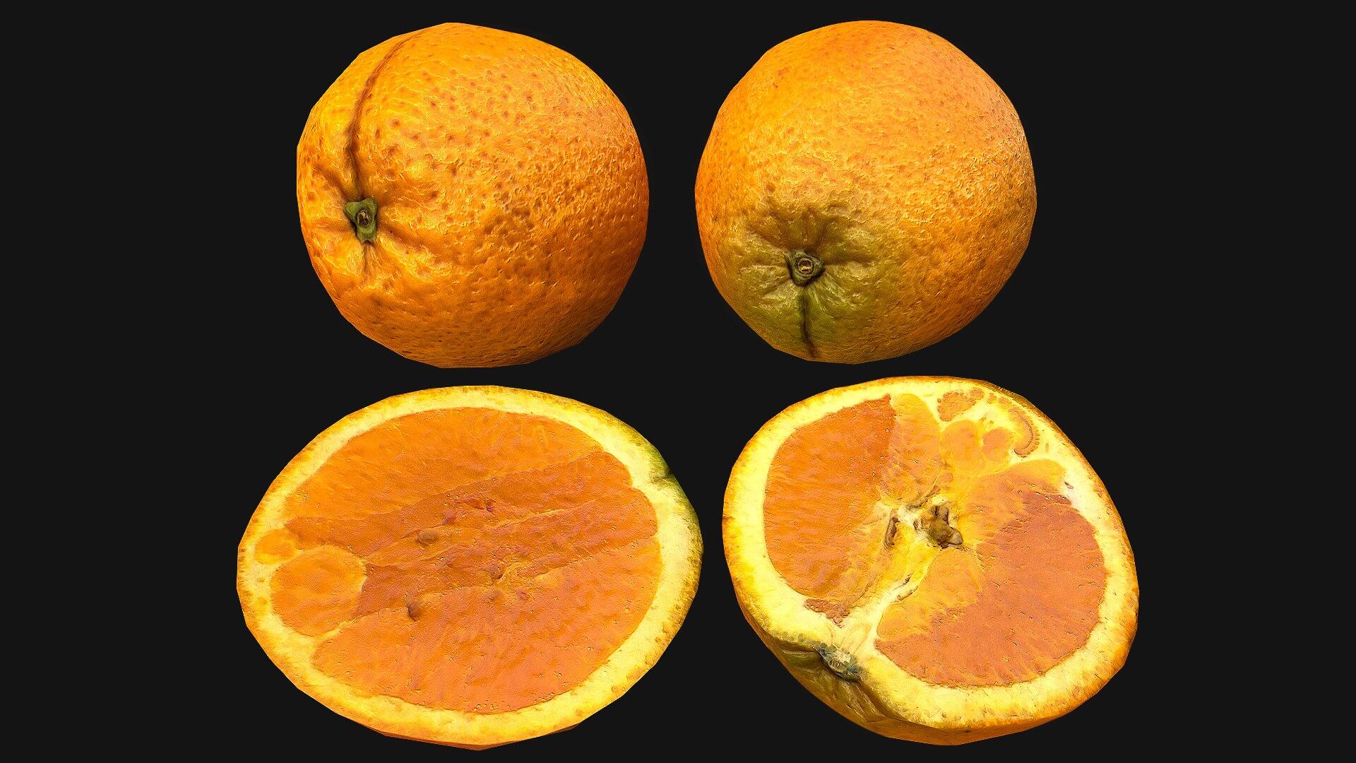 Orange - 3D Model by Dereza