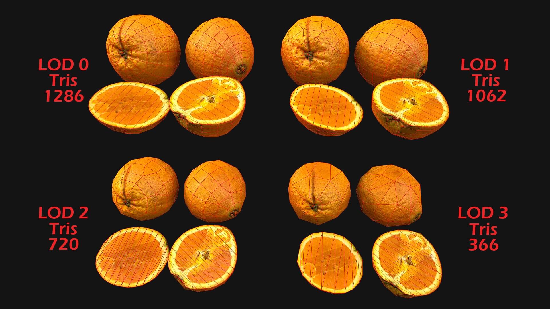 Orange - 3D Model by Dereza