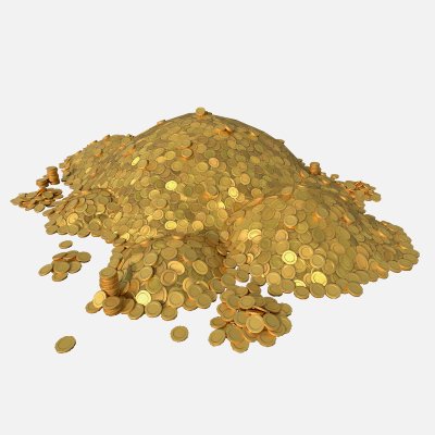 Pile of Gold Coins - 3D Model by Dereza