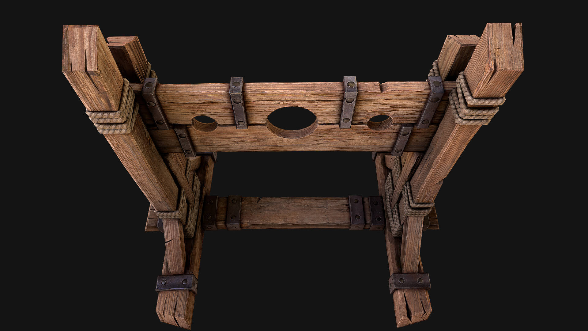 Pillory - 3D Model by Dereza