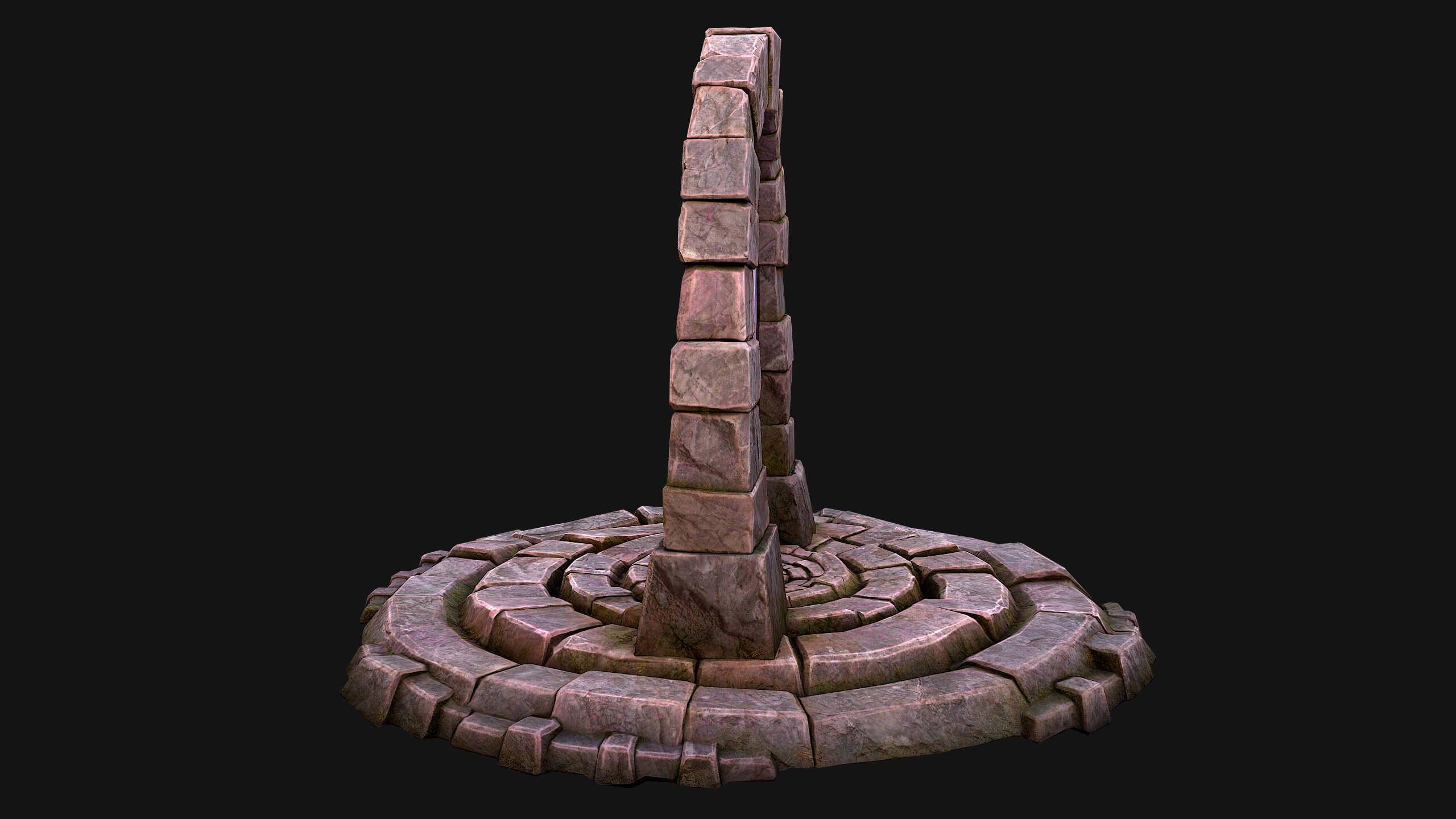 Portal Arch Teleport To Dark Ender Land for Unreal and Unity - 3D Model by Dereza