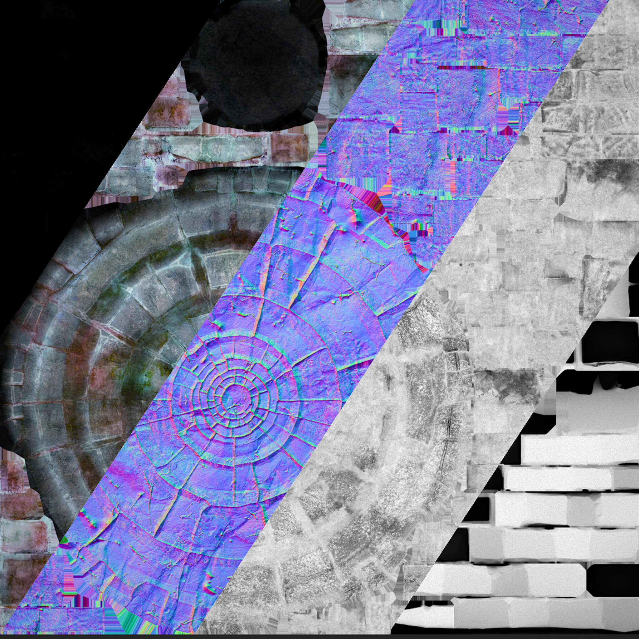 Portal Teleport Arch in The Ice Snow Arctic - 3D Model by Dereza