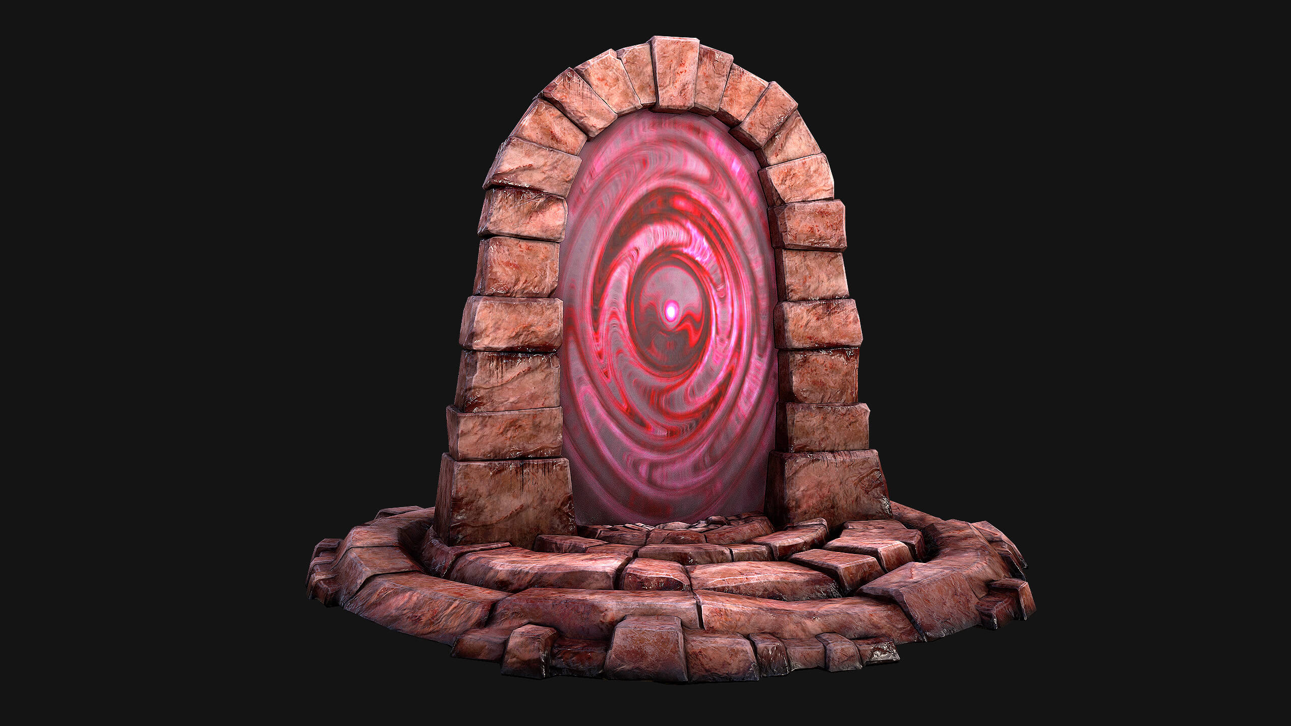 Portal Teleport To Hell Horrible Infernofor Unreal and Unity - 3D Model ...