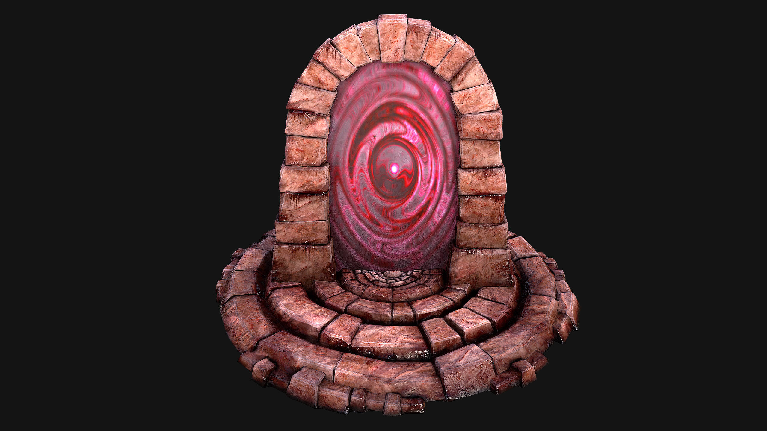 Portal Teleport To Hell Horrible Infernofor Unreal and Unity - 3D Model ...