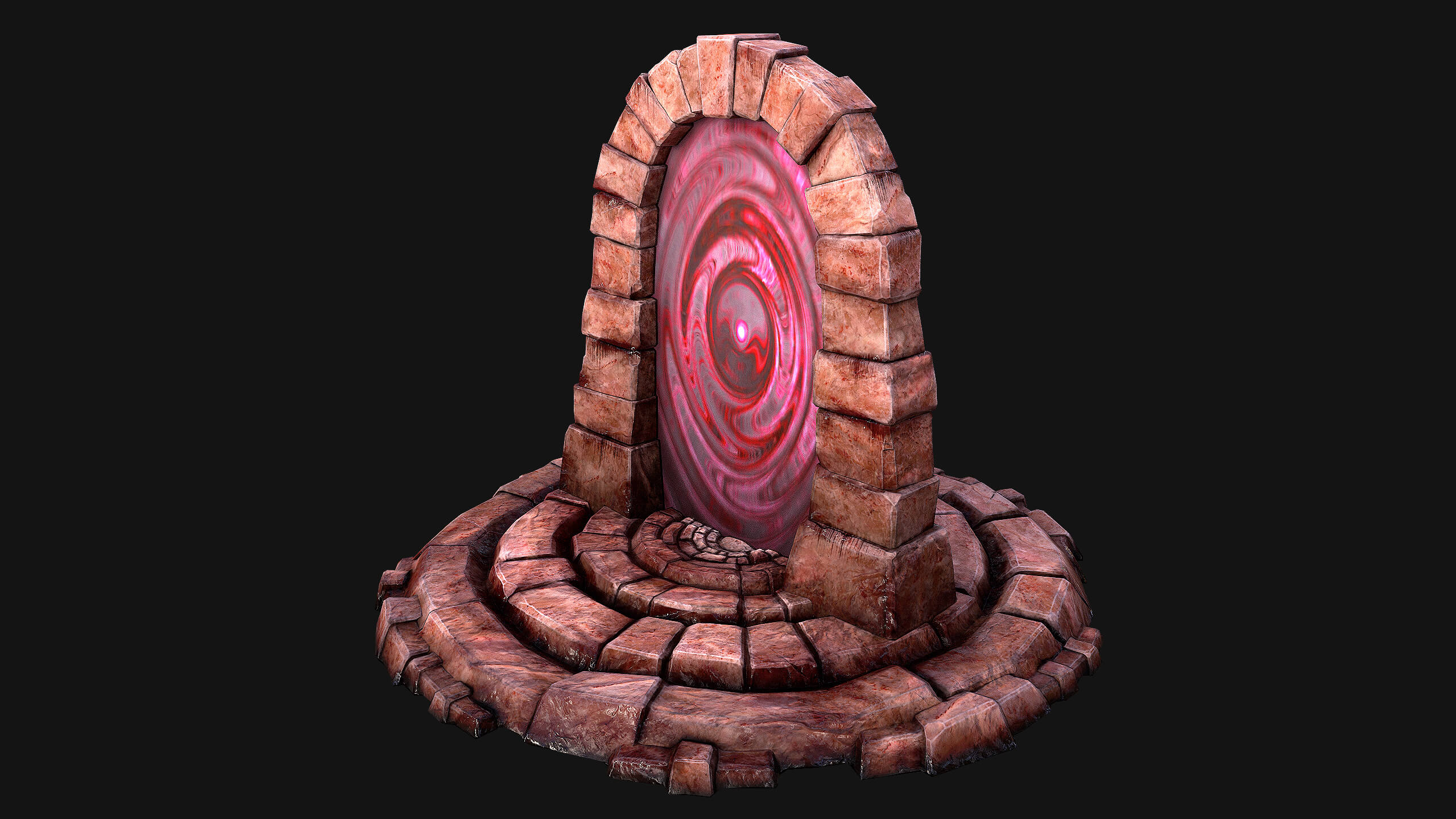 Portal Teleport To Hell Horrible Infernofor Unreal and Unity - 3D Model ...