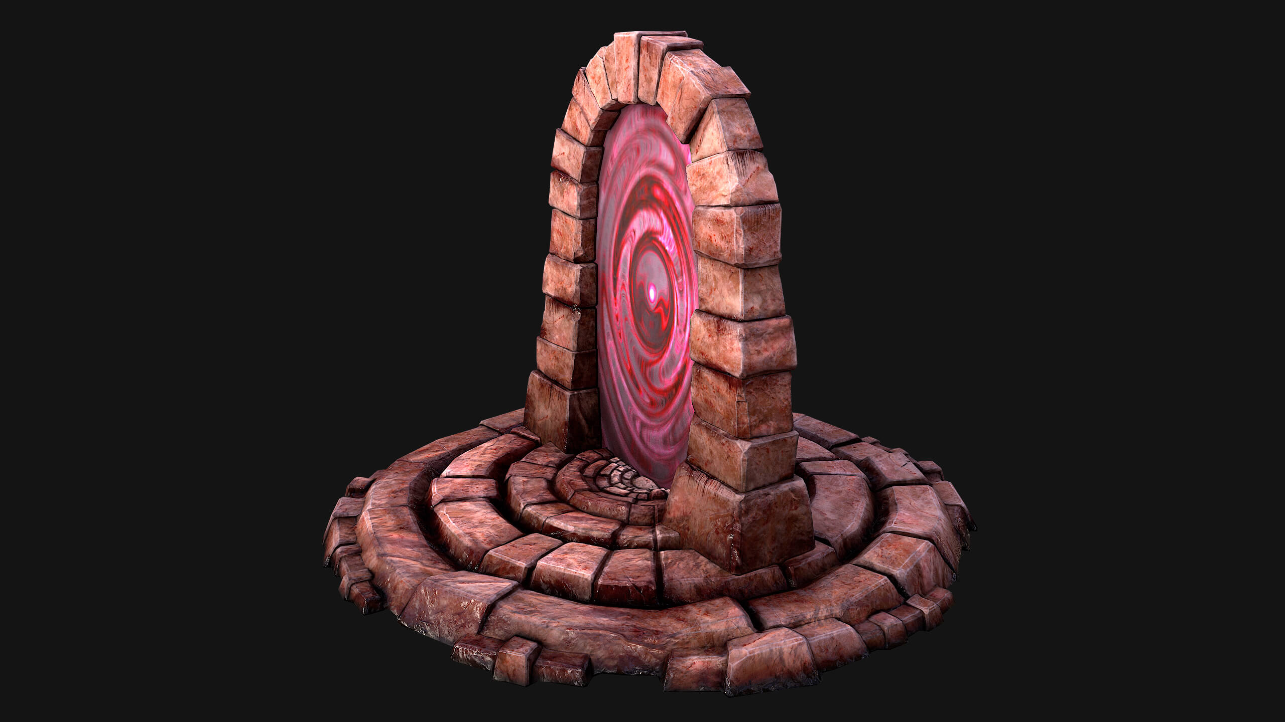 Portal Teleport To Hell Horrible Infernofor Unreal and Unity - 3D Model by Dereza