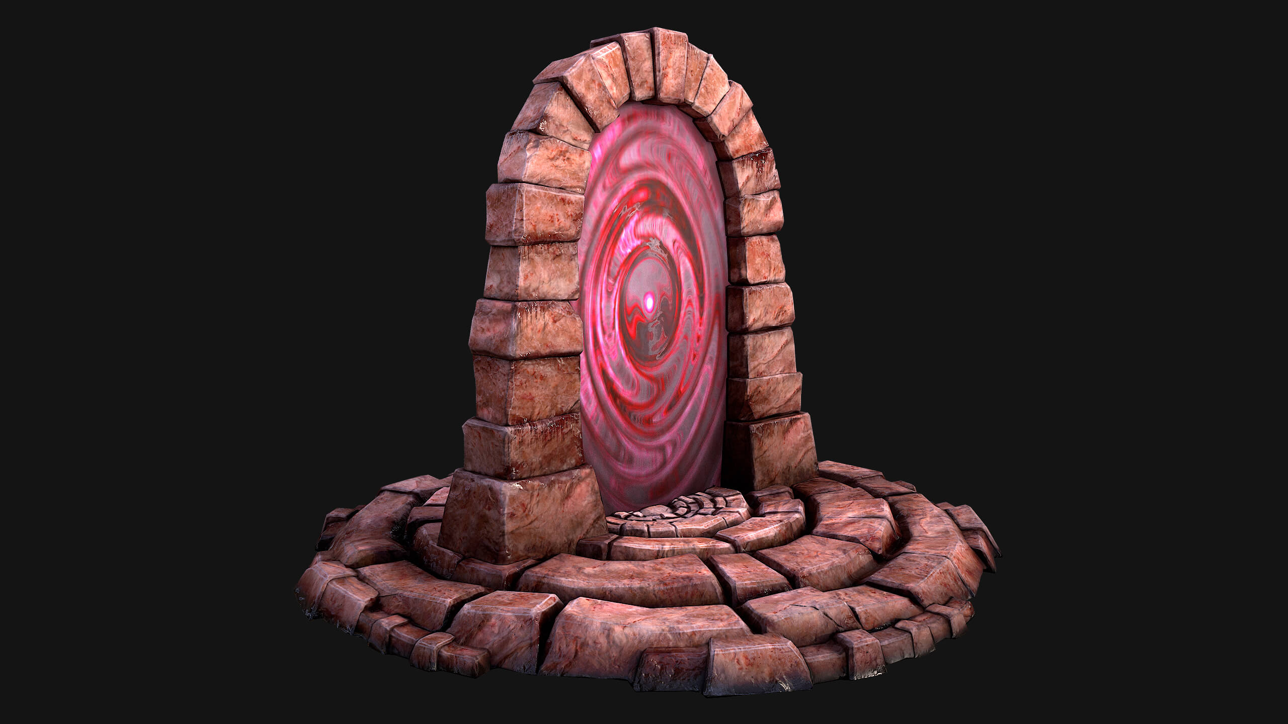Portal Teleport To Hell Horrible Infernofor Unreal and Unity - 3D Model ...