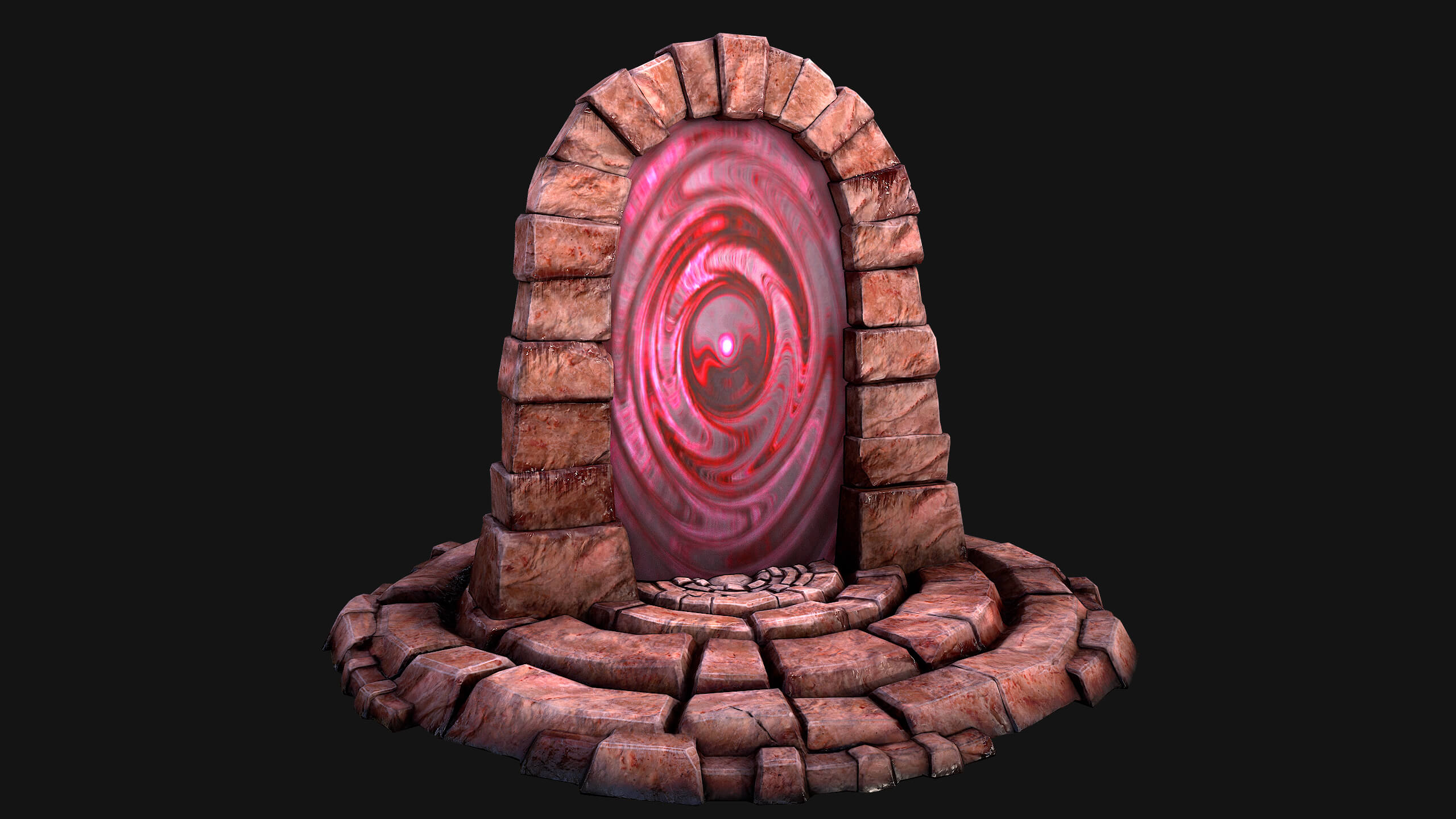 Portal Teleport To Hell Horrible Infernofor Unreal and Unity - 3D Model ...