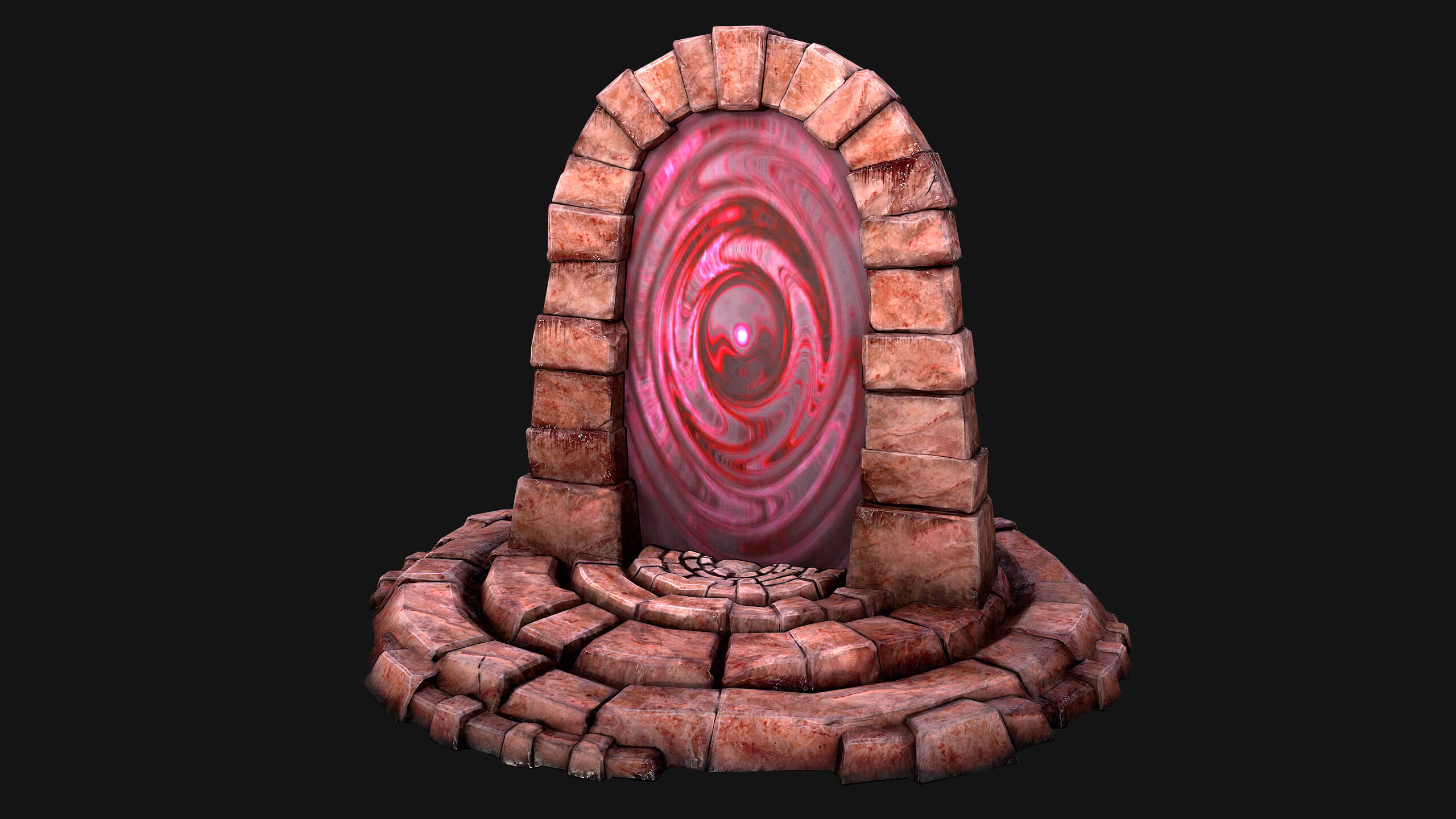 Portal Teleport To Hell Horrible Infernofor Unreal and Unity - 3D Model ...