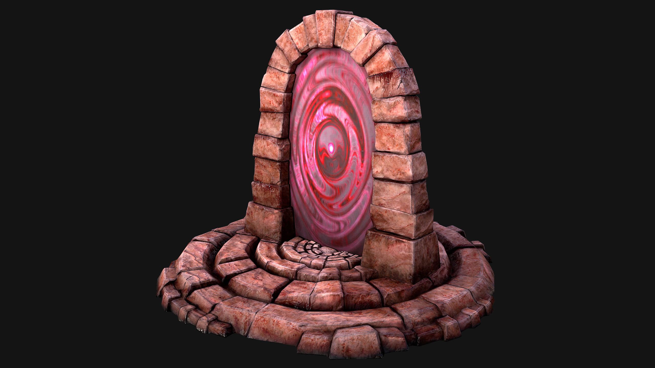 Portal Teleport To Hell Horrible Infernofor Unreal and Unity - 3D Model ...