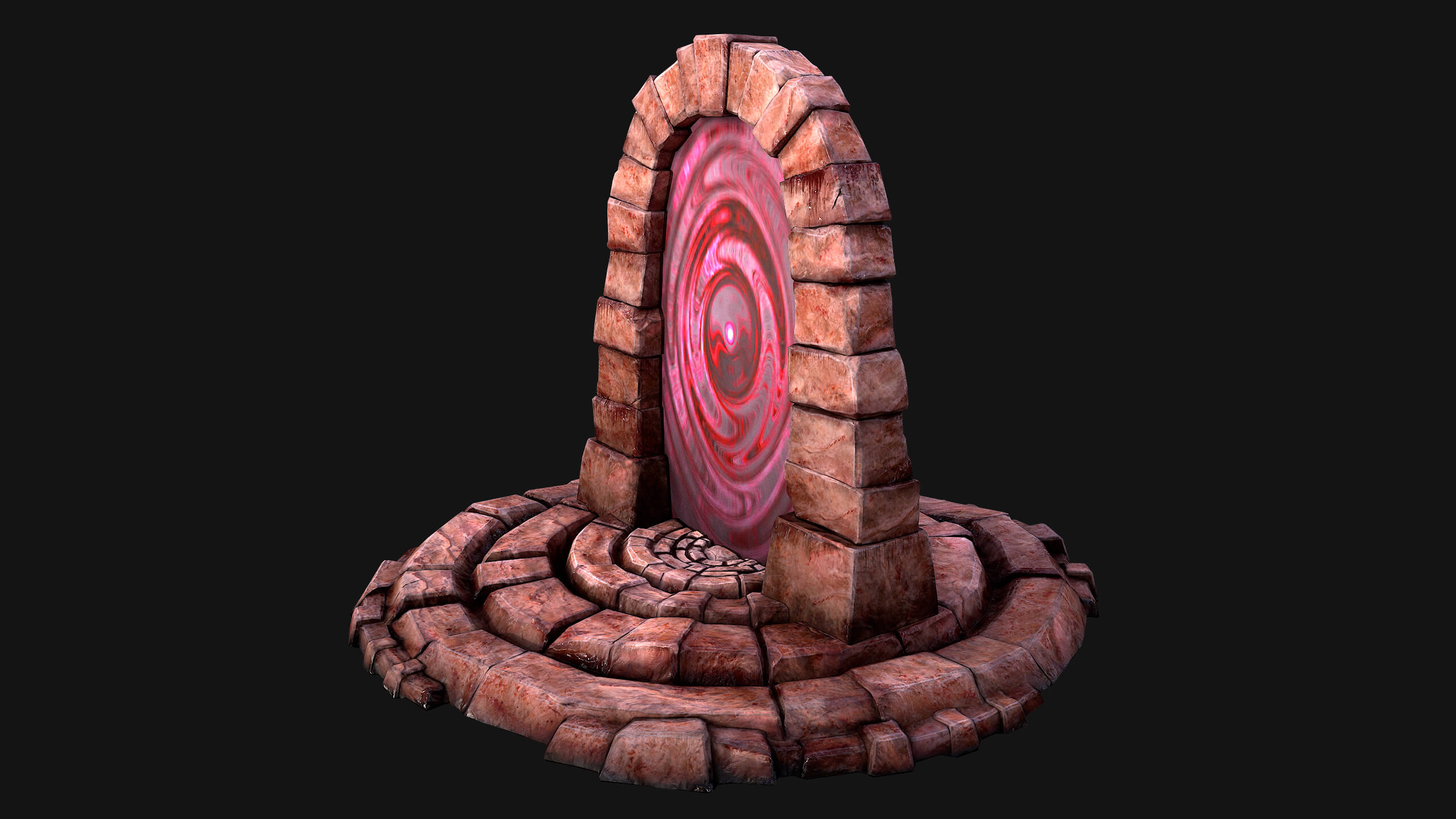 Portal Teleport To Hell Horrible Infernofor Unreal and Unity - 3D Model ...