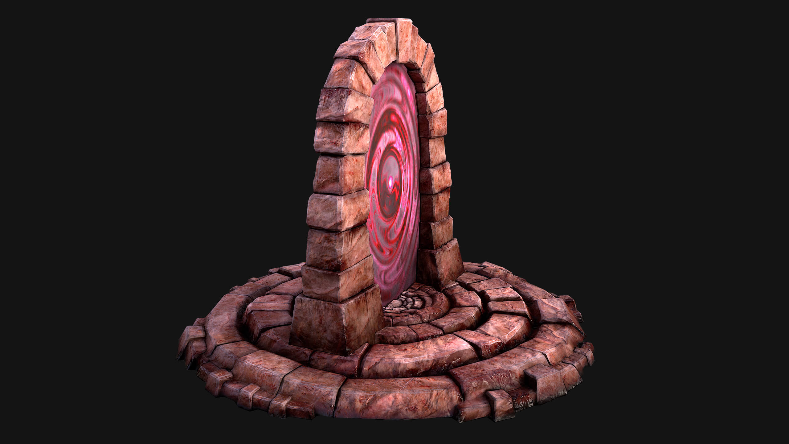 Portal Teleport To Hell Horrible Infernofor Unreal and Unity - 3D Model ...