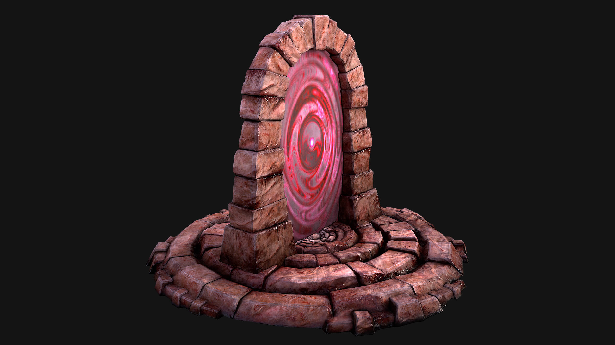 Portal Teleport To Hell Horrible Infernofor Unreal and Unity - 3D Model ...