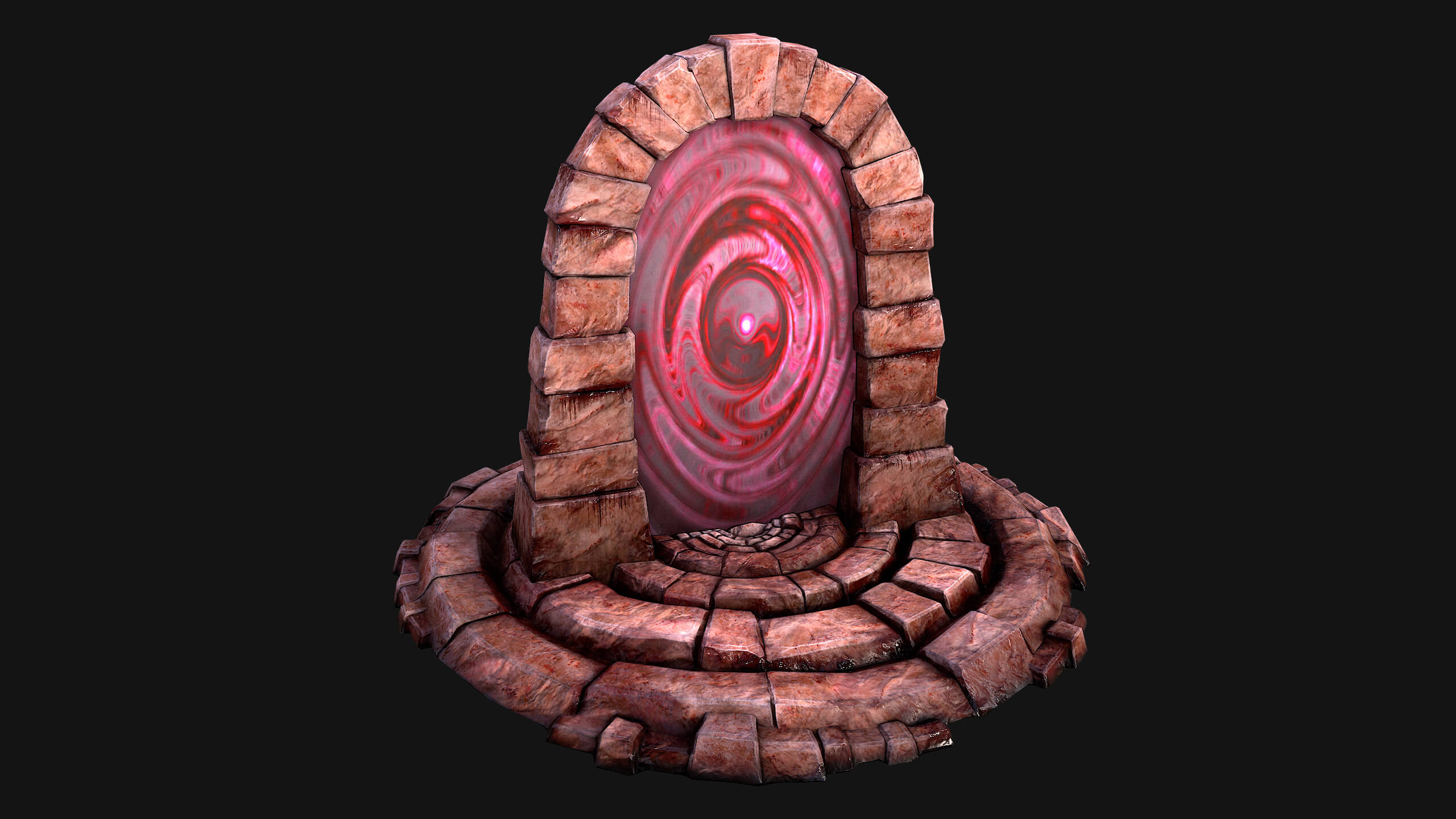 Portal Teleport To Hell Horrible Infernofor Unreal and Unity - 3D Model ...