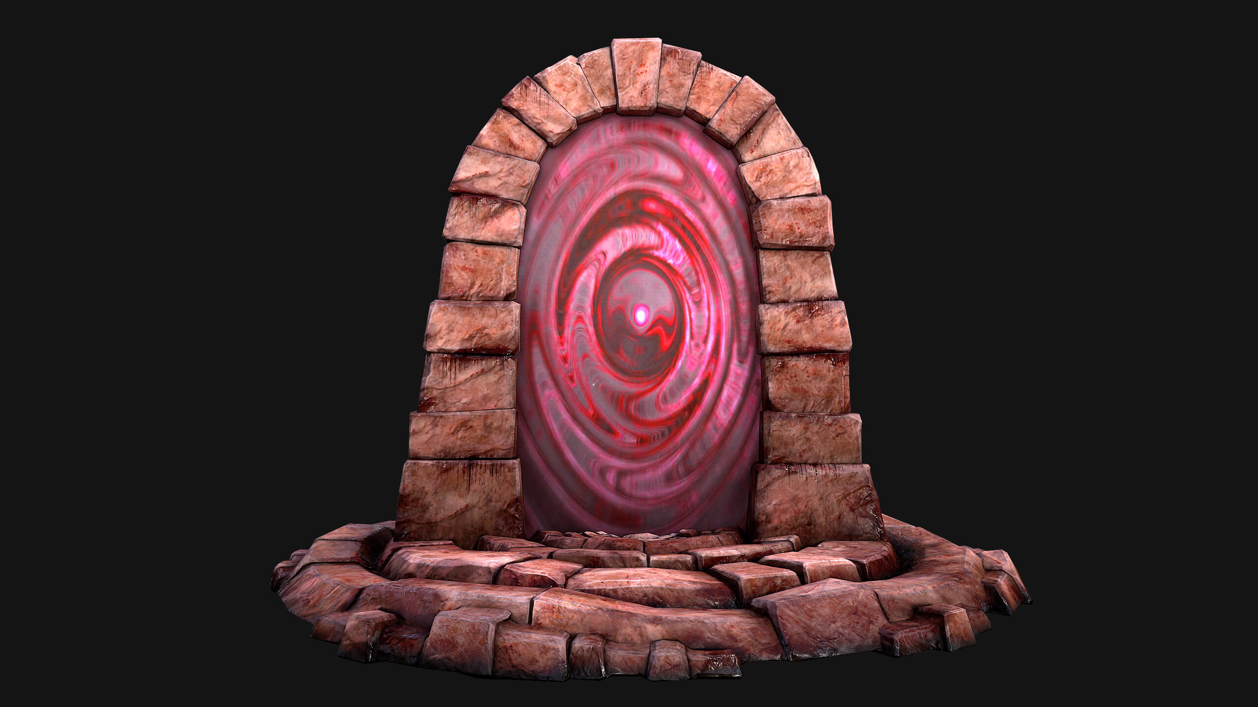 Portal Teleport To Hell Horrible Infernofor Unreal and Unity - 3D Model ...