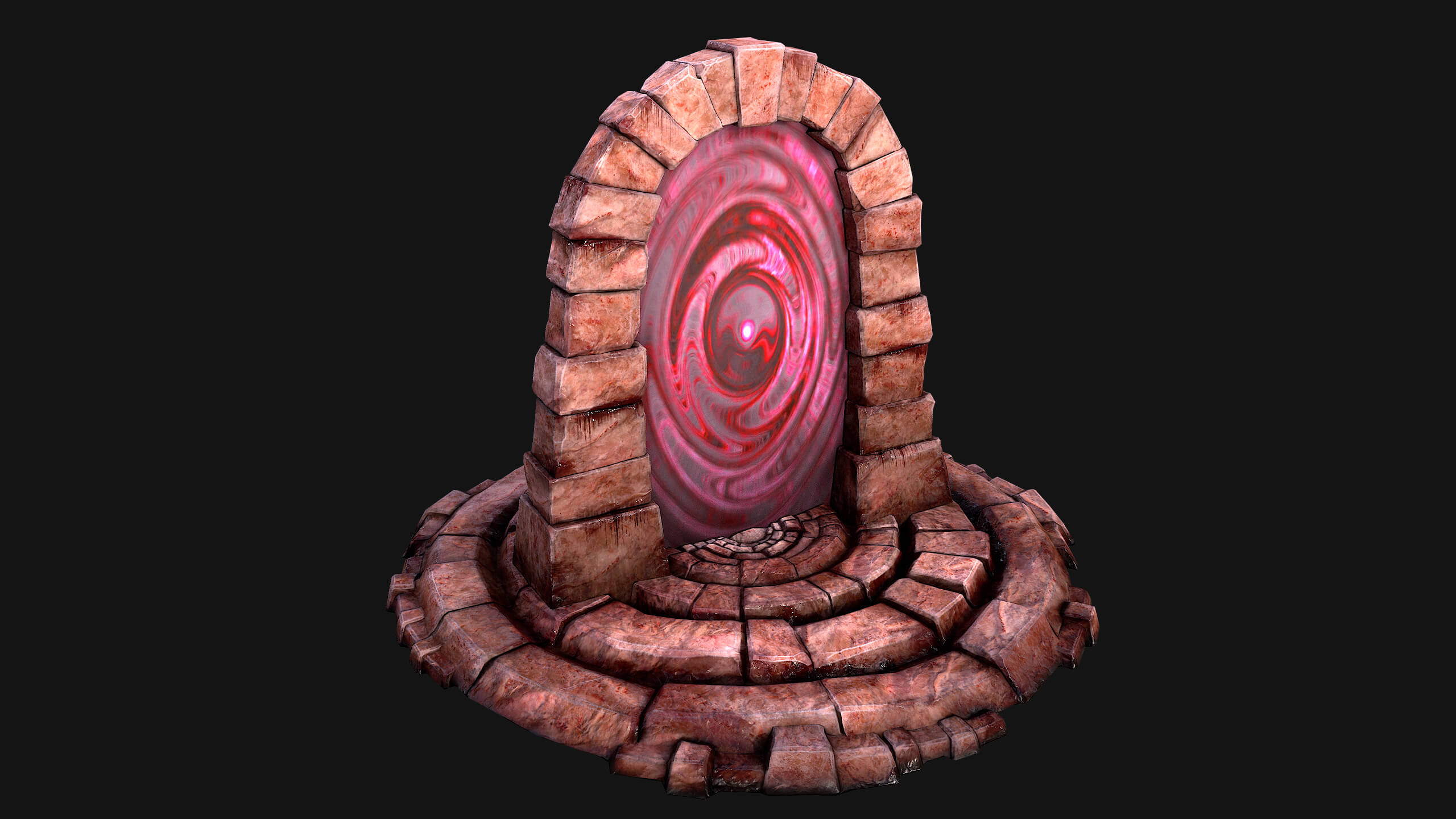 Portal Teleport To Hell Horrible Infernofor Unreal and Unity - 3D Model ...