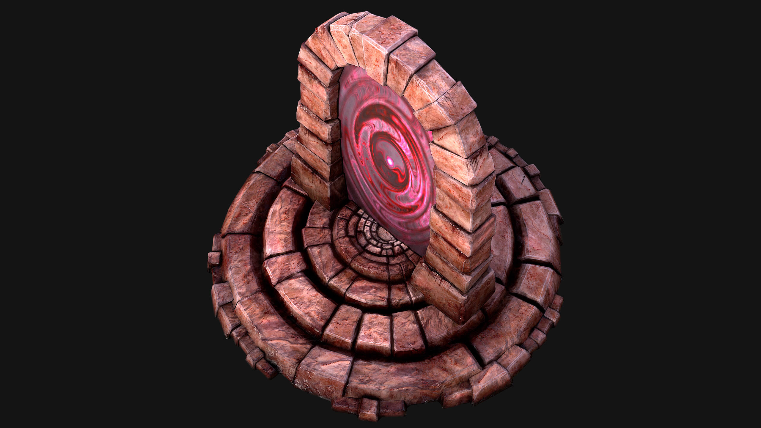 Portal Teleport To Hell Horrible Infernofor Unreal and Unity - 3D Model ...