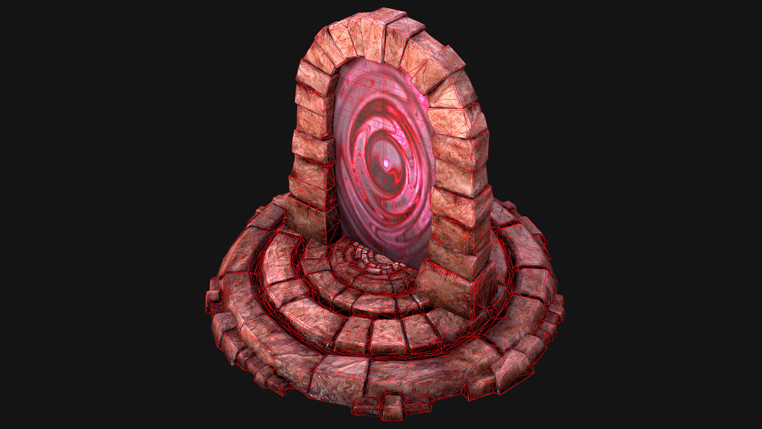 Portal Teleport To Hell Horrible Infernofor Unreal and Unity - 3D Model ...