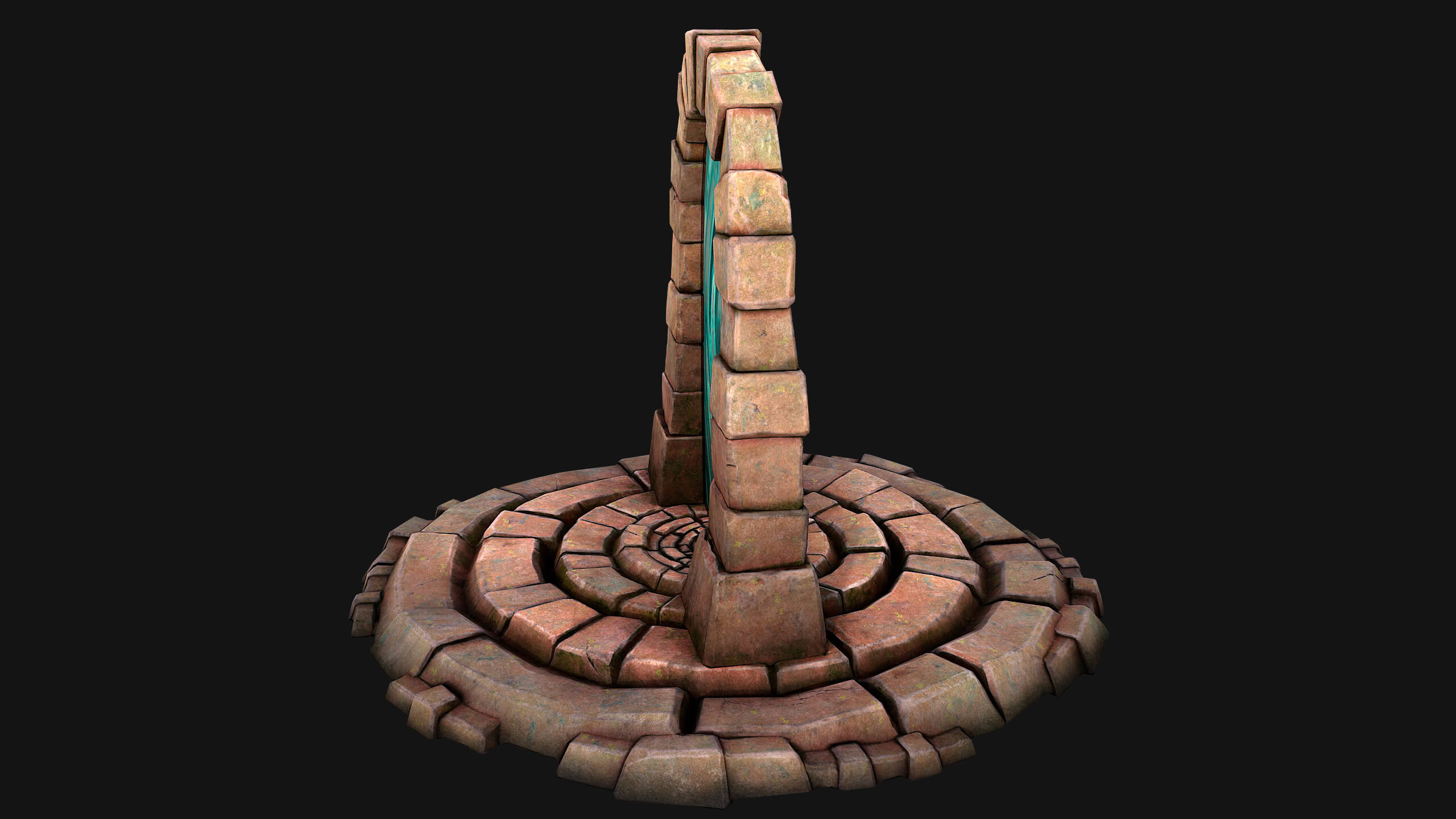 Medieval Portal Teleport in Jungle Ruins for Unreal and Unit - 3D Model by Dereza